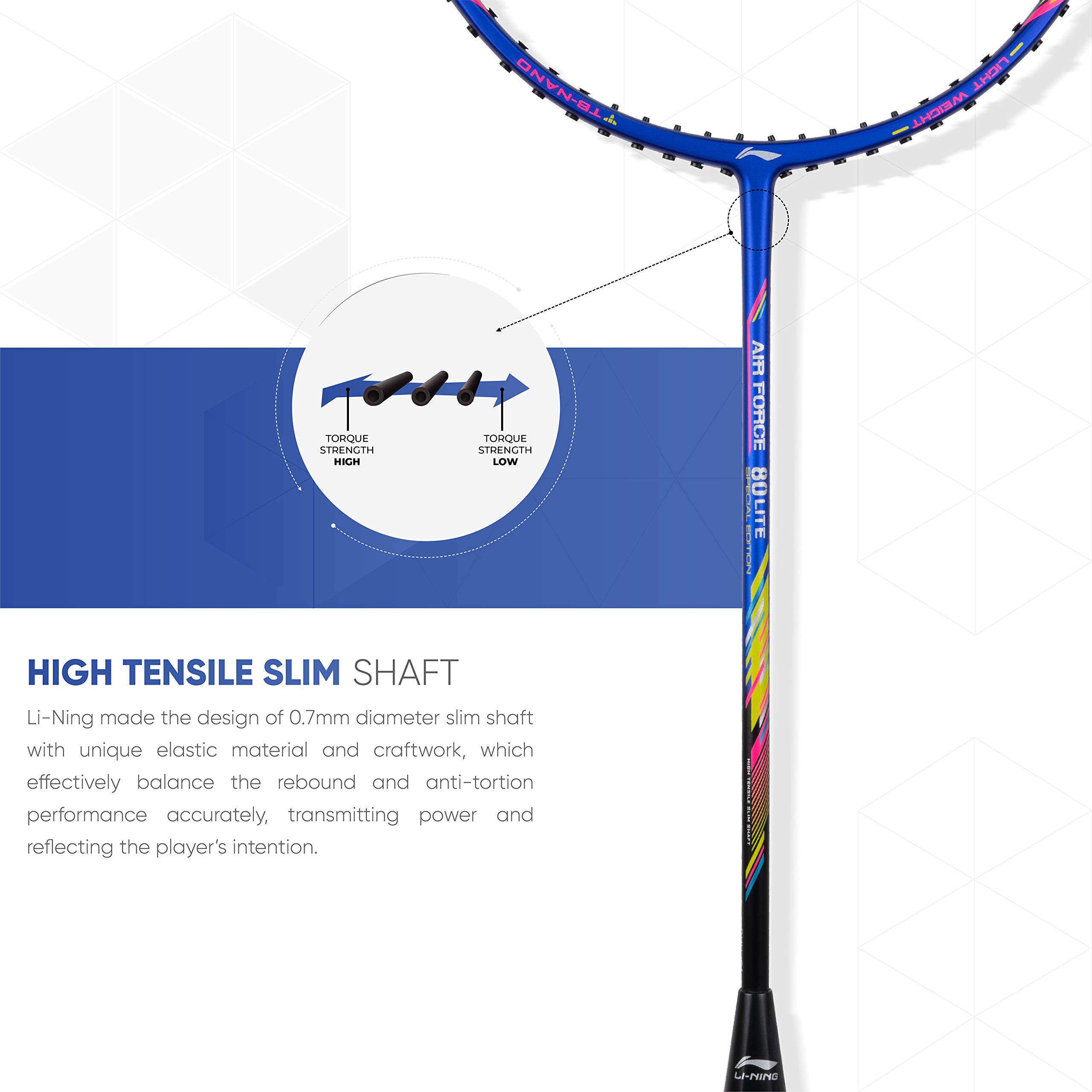 Snapklik.com : Li-Ning Air Force 80 Lite Carbon Fibre Unstrung ...