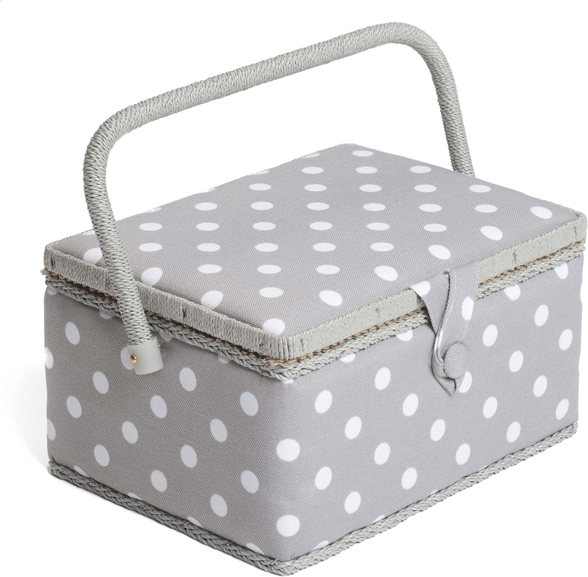 Sewing Box with Sewing Kit Accessories, D&D Wooden Sewing Basket ...
