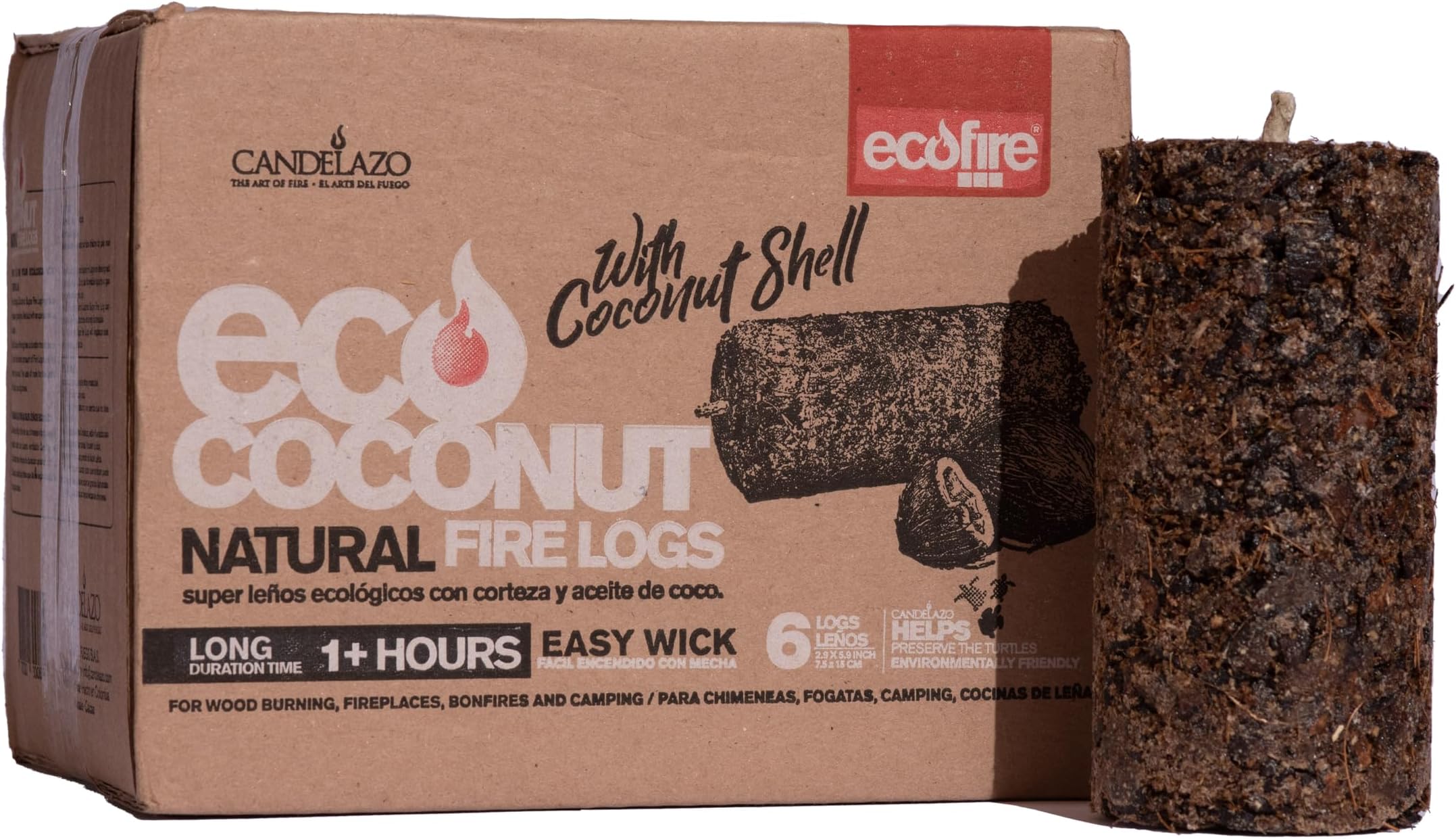 Amazon.com: 12" Compressed Log - 6 Pack : Home & Kitchen
