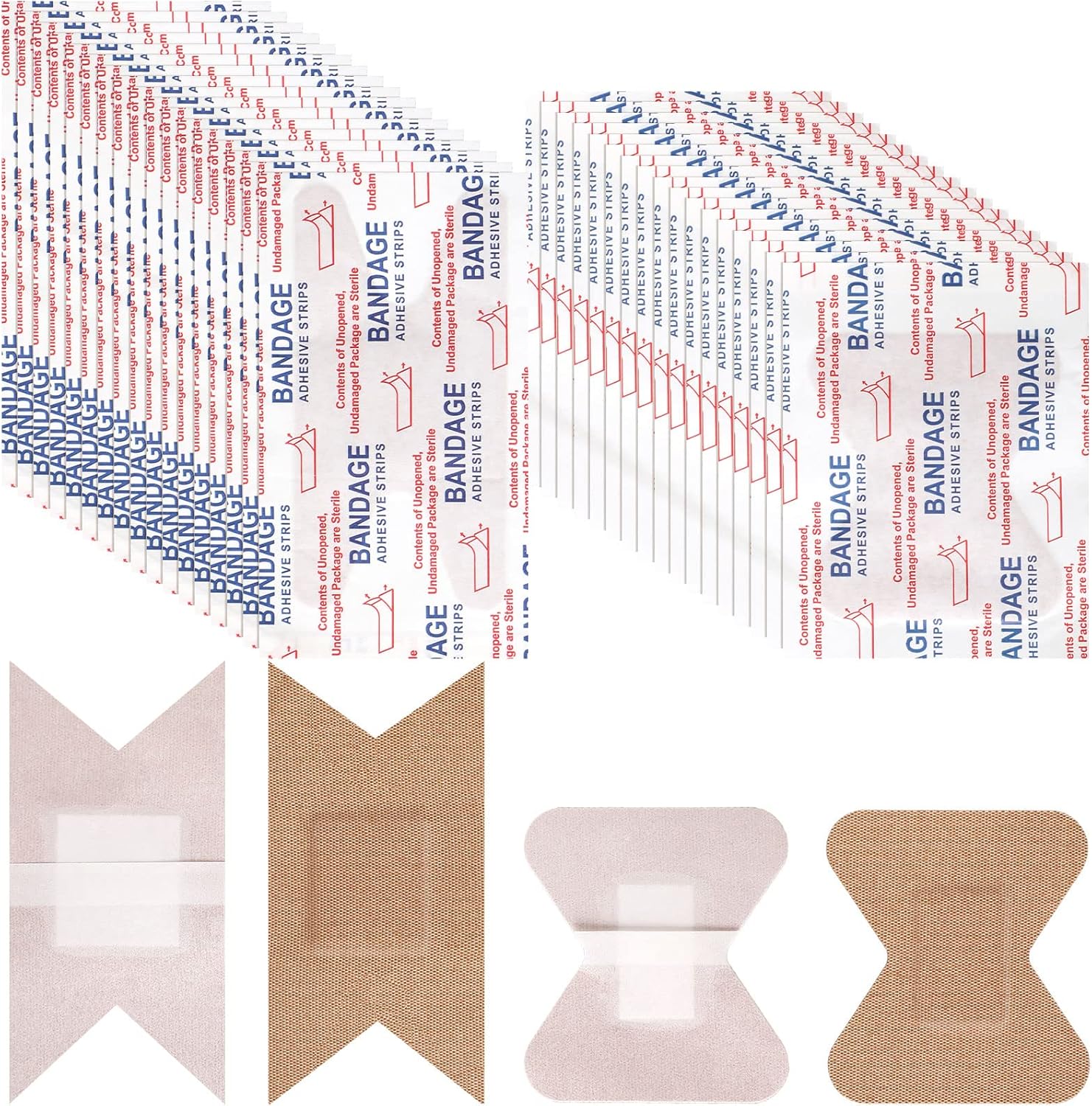 Amazon.com: 100 Pieces Knuckle Bandages Fingertip Bandages Flexible ...