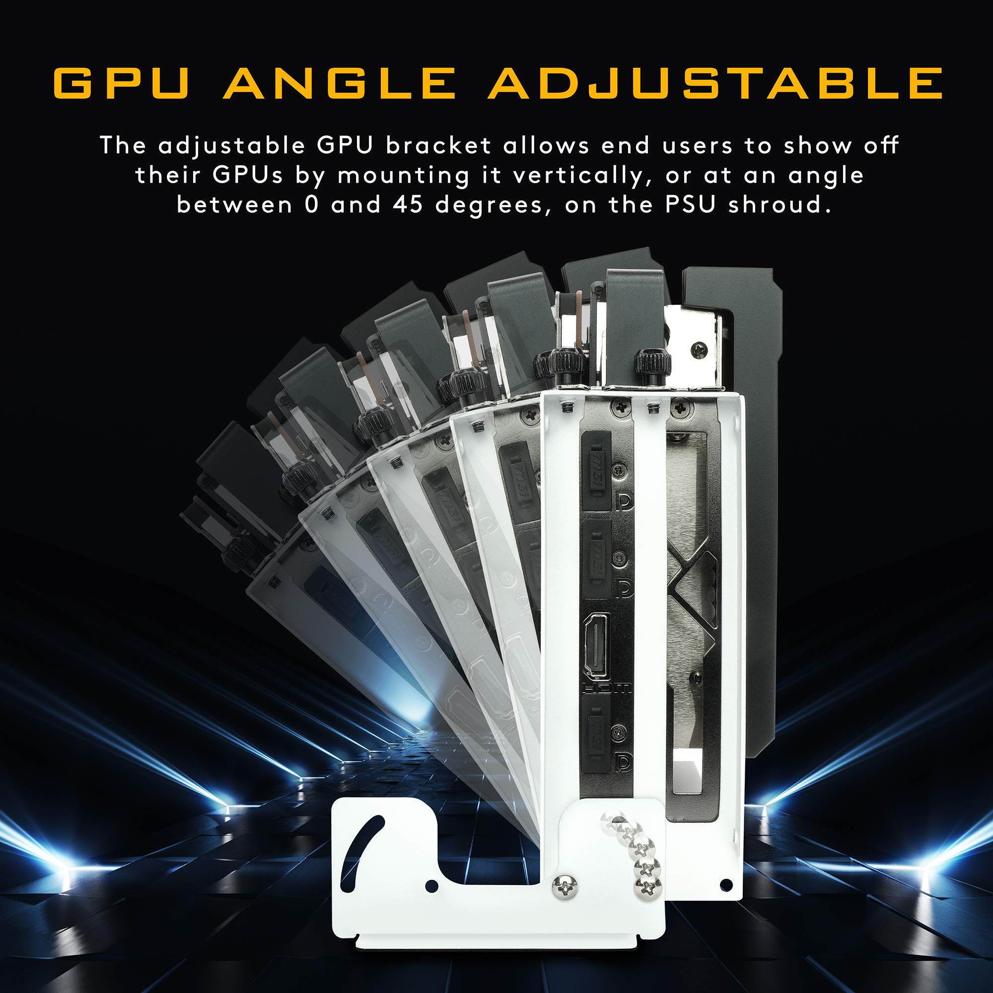 Buy EZDIY-FAB Vertical Graphics Card Holder Bracket Support with Multi ...