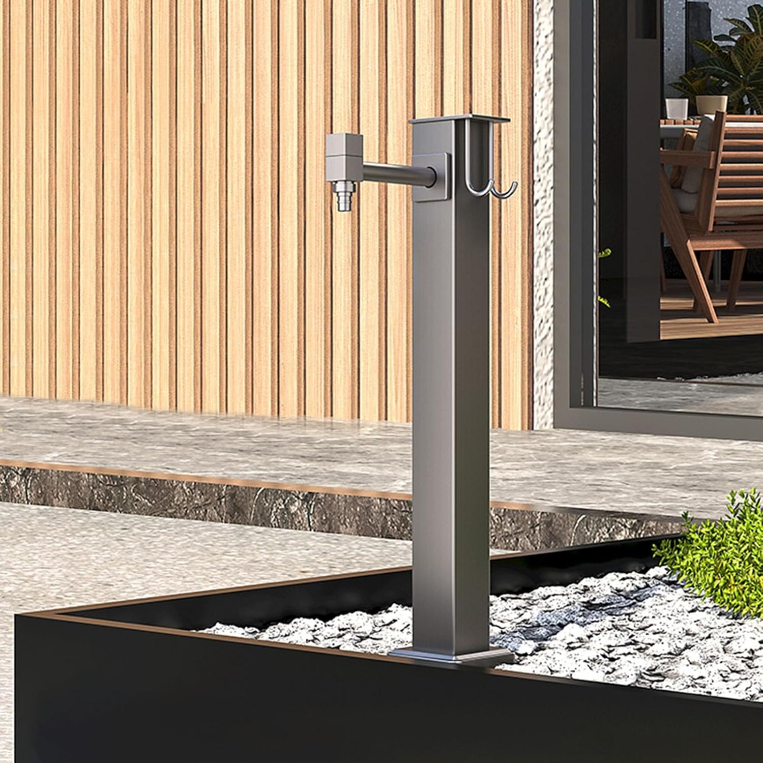 Amazon.com: Vertical Garden Faucet Column for Outdoor, Heavy Duty Steel ...