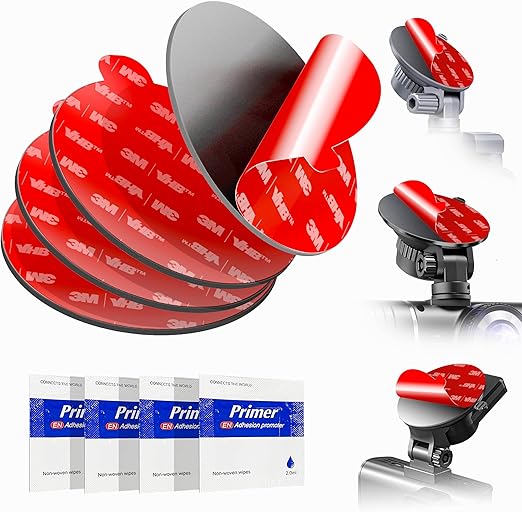 Amazon.com: Double-Sided Adhesive Pads for Dash Cam Mount – Made with ...