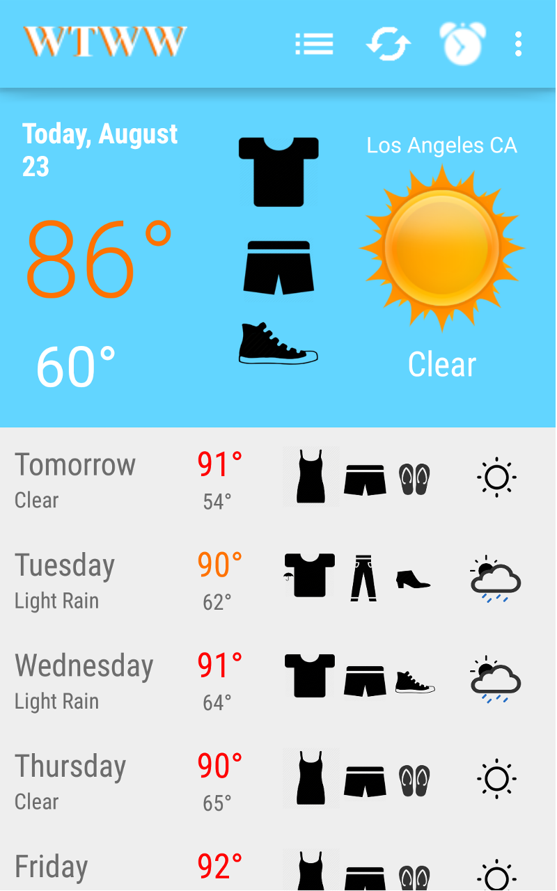 What To Wear Weather Free - App on Amazon Appstore