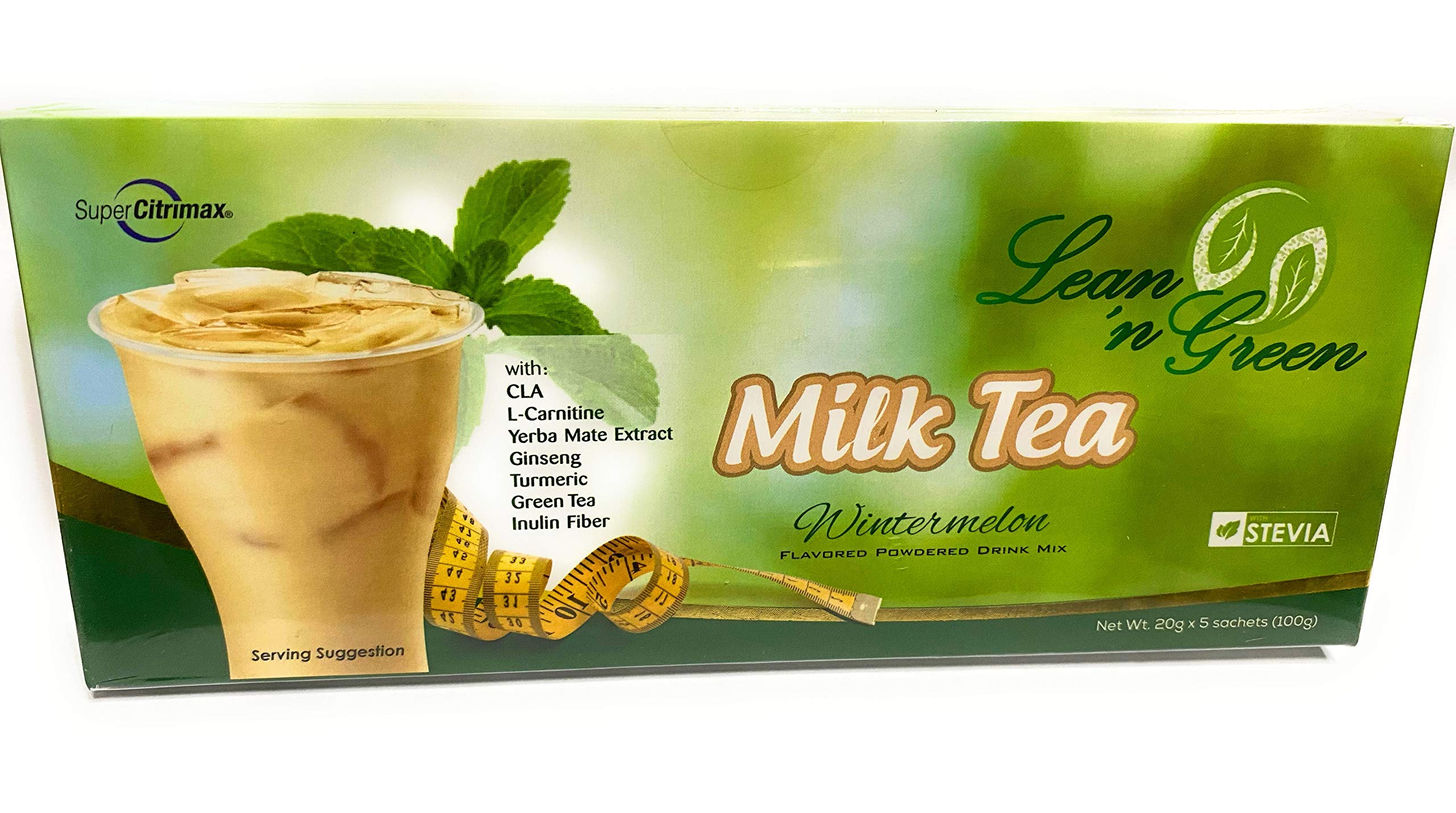 Buy Lean N Green Milk Tea Wintermelon Slimming with ginseng turmeric ...