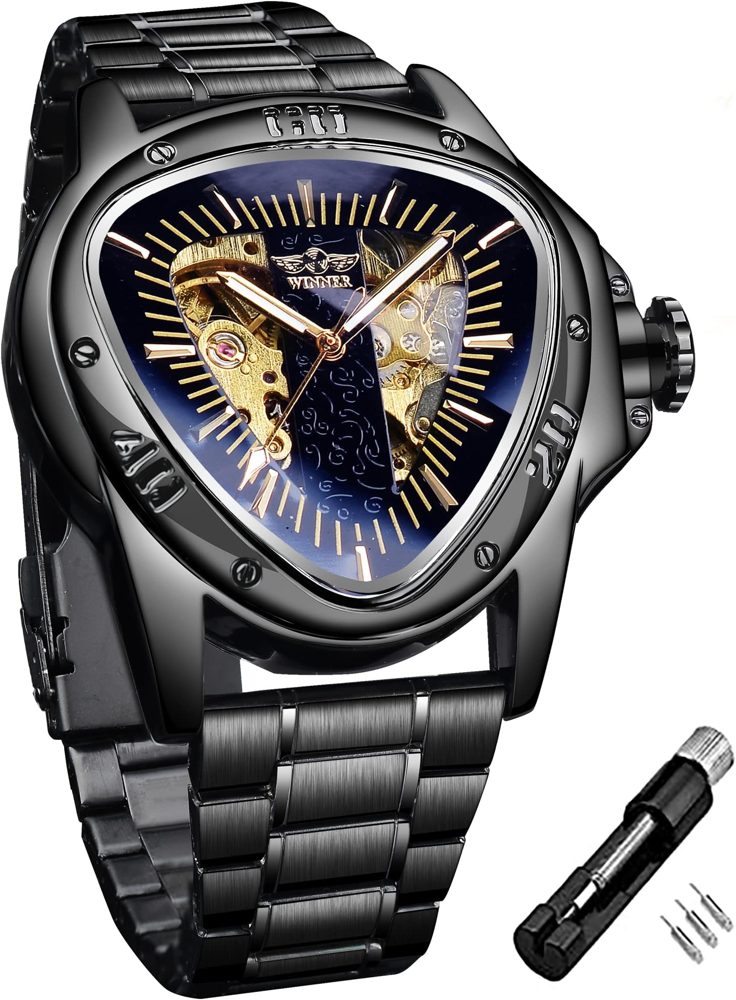 Buy FORSINING Winner Fashion Mechanical Wrist Analog Watch Triangle ...