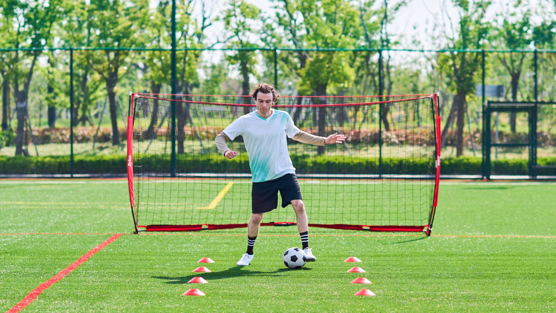 Fold Away Football Goals Haokelball Soccer Goal For Backyard, 12x6 FT ...