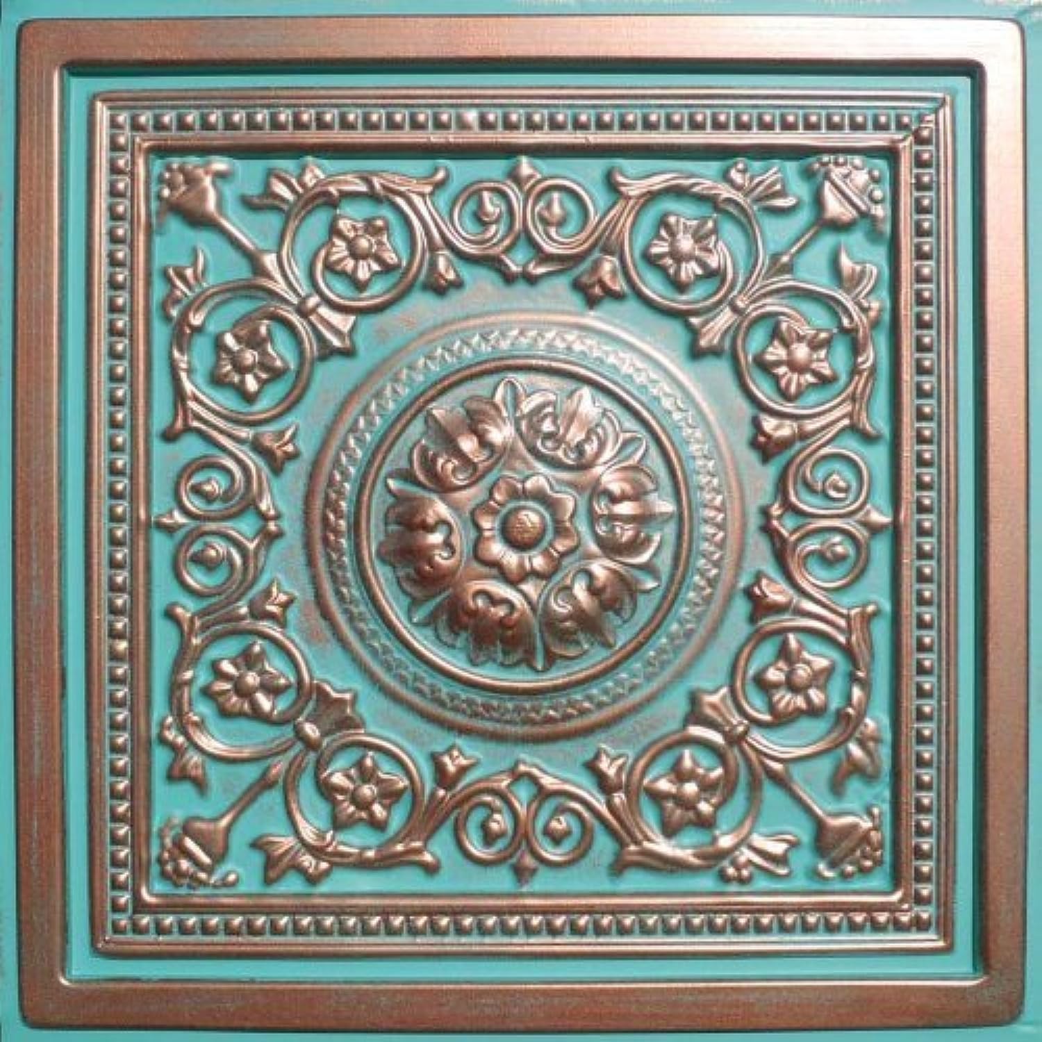 Amazon.com: Antyx Antique Copper Patina (24x24 PVC) Ceiling Tile : Home ...