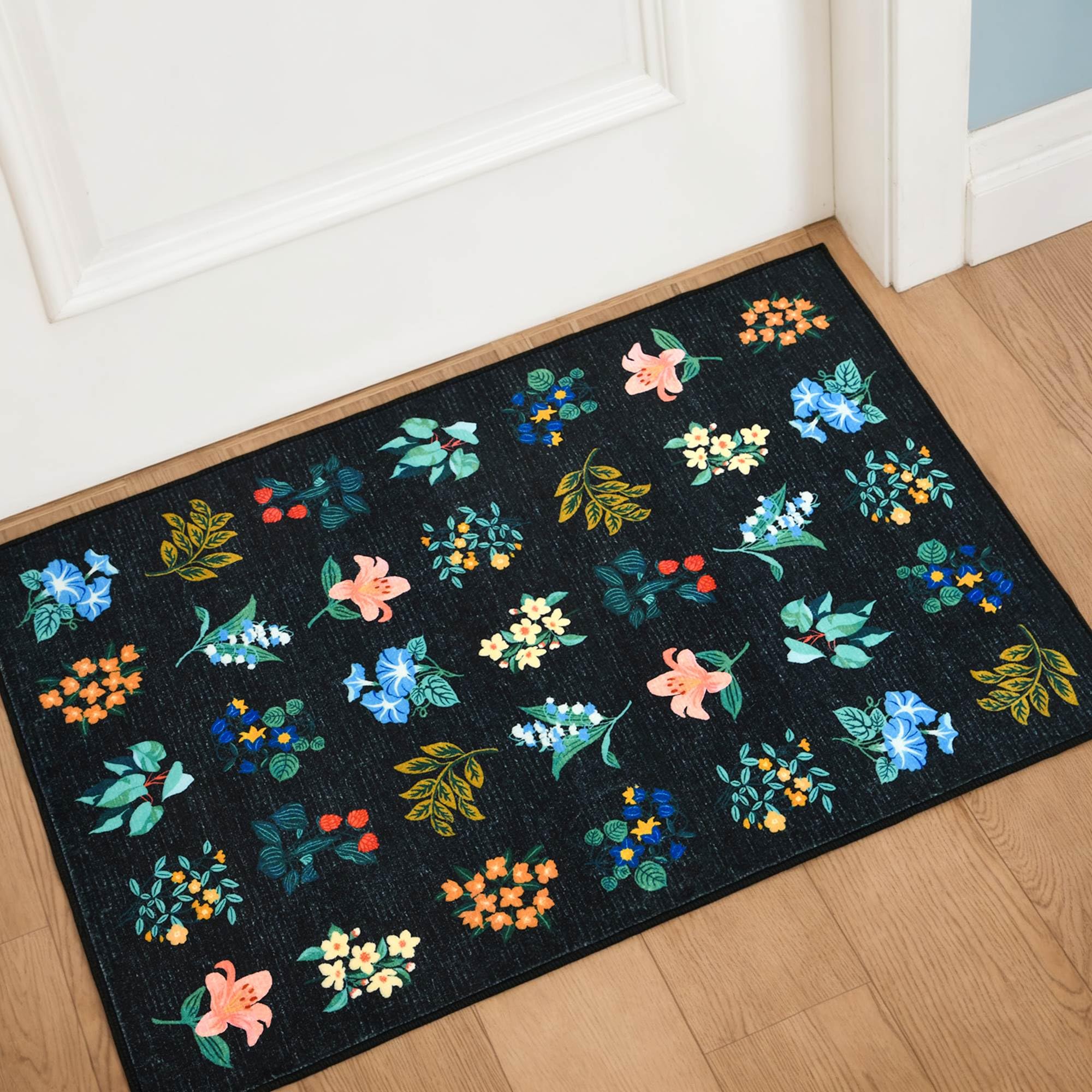 Amazon.com: Door Mat Indoor Entrance Rug 2x3 Washable Boho Floral Small ...
