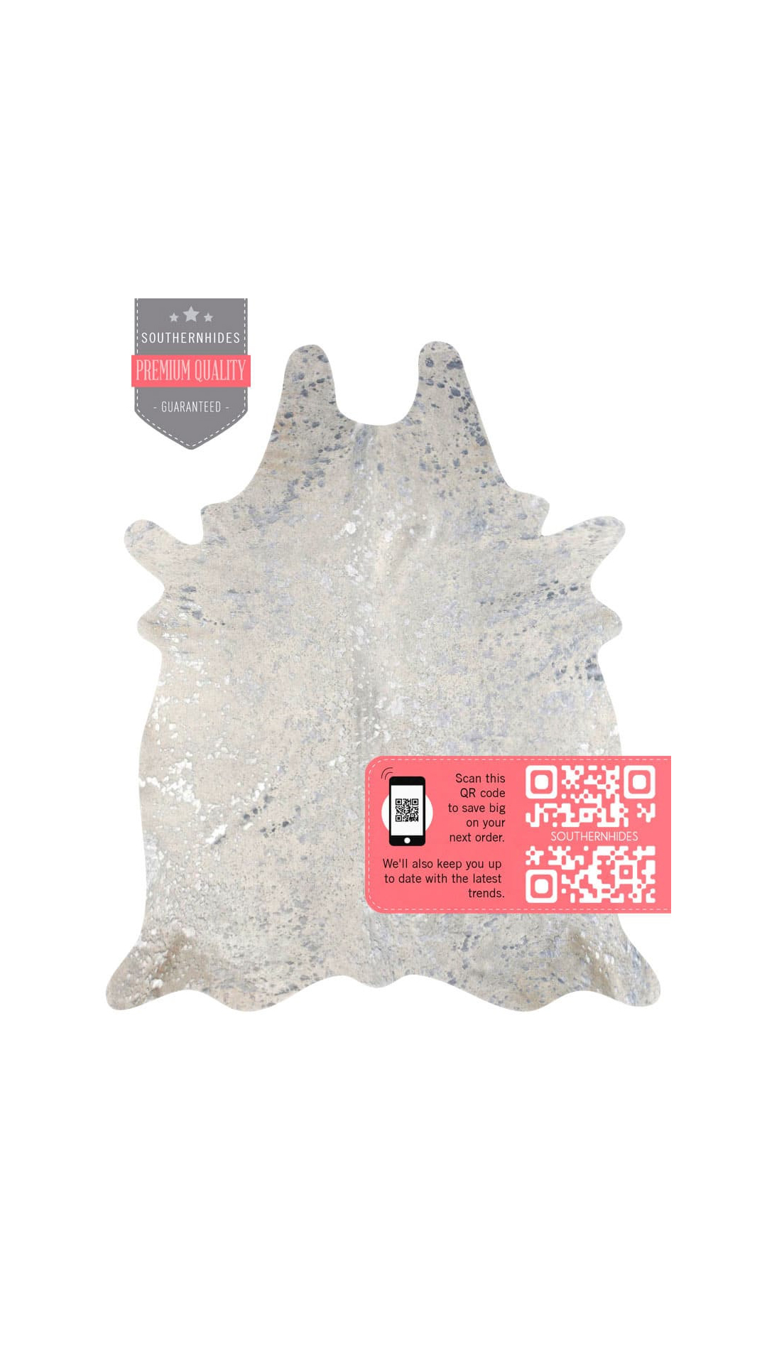 Silver Cowhide Rug • Silver Metallic Cowhide - App on Amazon Appstore