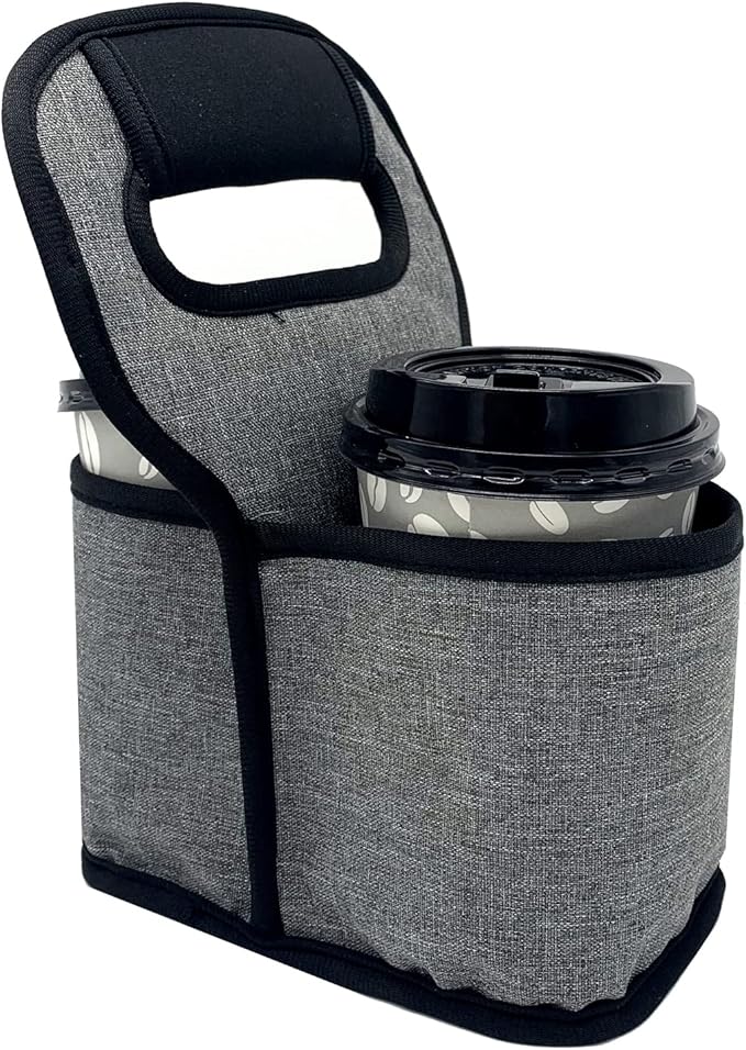 KOSTOO Portable Drink Carrier and Reusable Coffee Cup Holder for Hot or ...