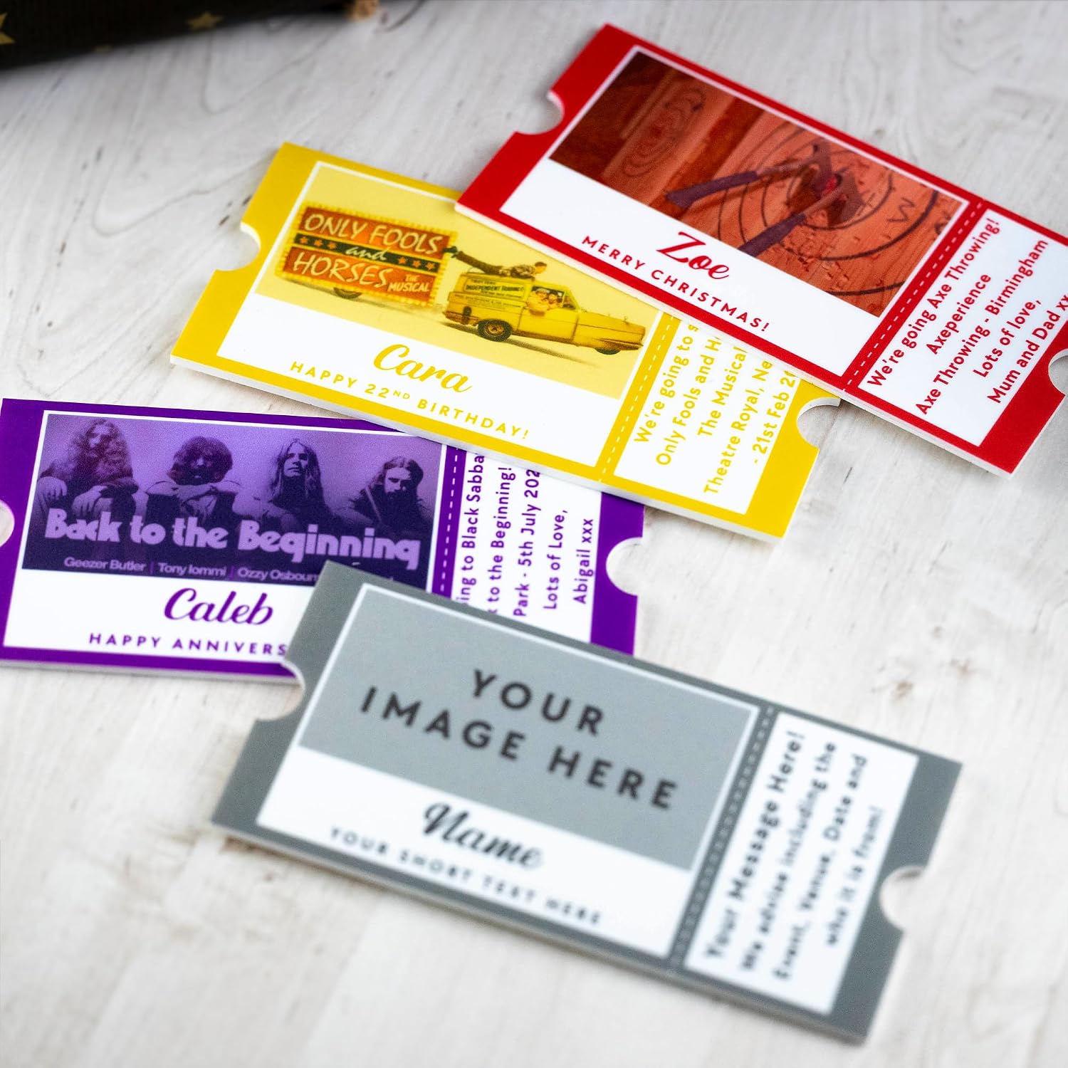 So Bespoke Personalised Ticket Customised Your Own Photo Concert Ticket ...