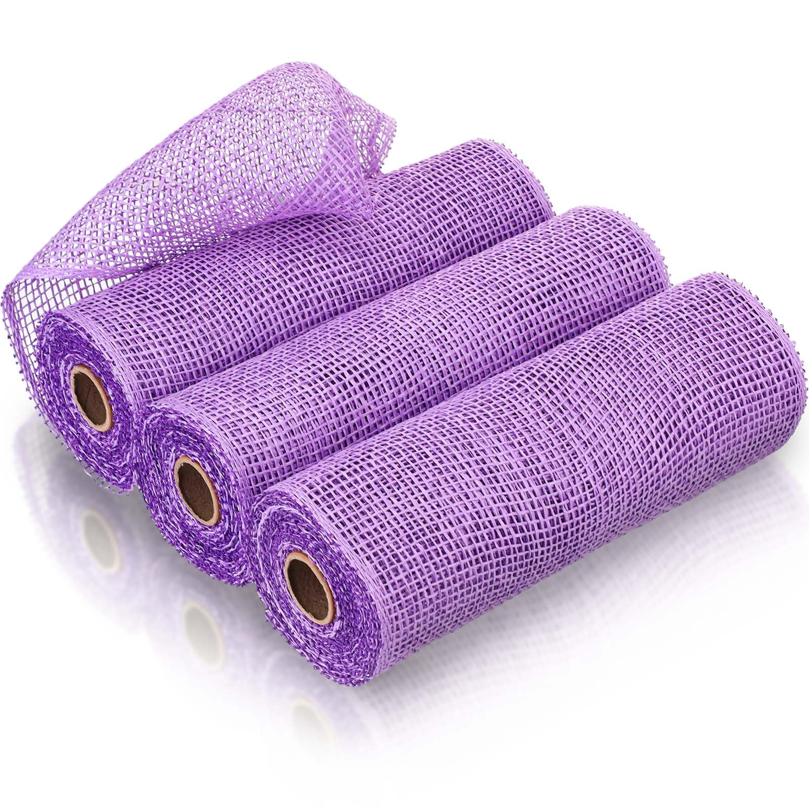 Amazon.com: 3 Rolls Poly Burlap Deco Mesh -10 Inch Wide Deco Poly ...