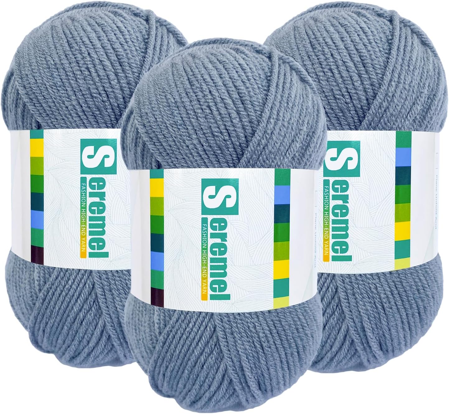 Amazon.com: 150g (3x50g) 3 Pieces of Mixed/Solid Color Crochet Knitting ...