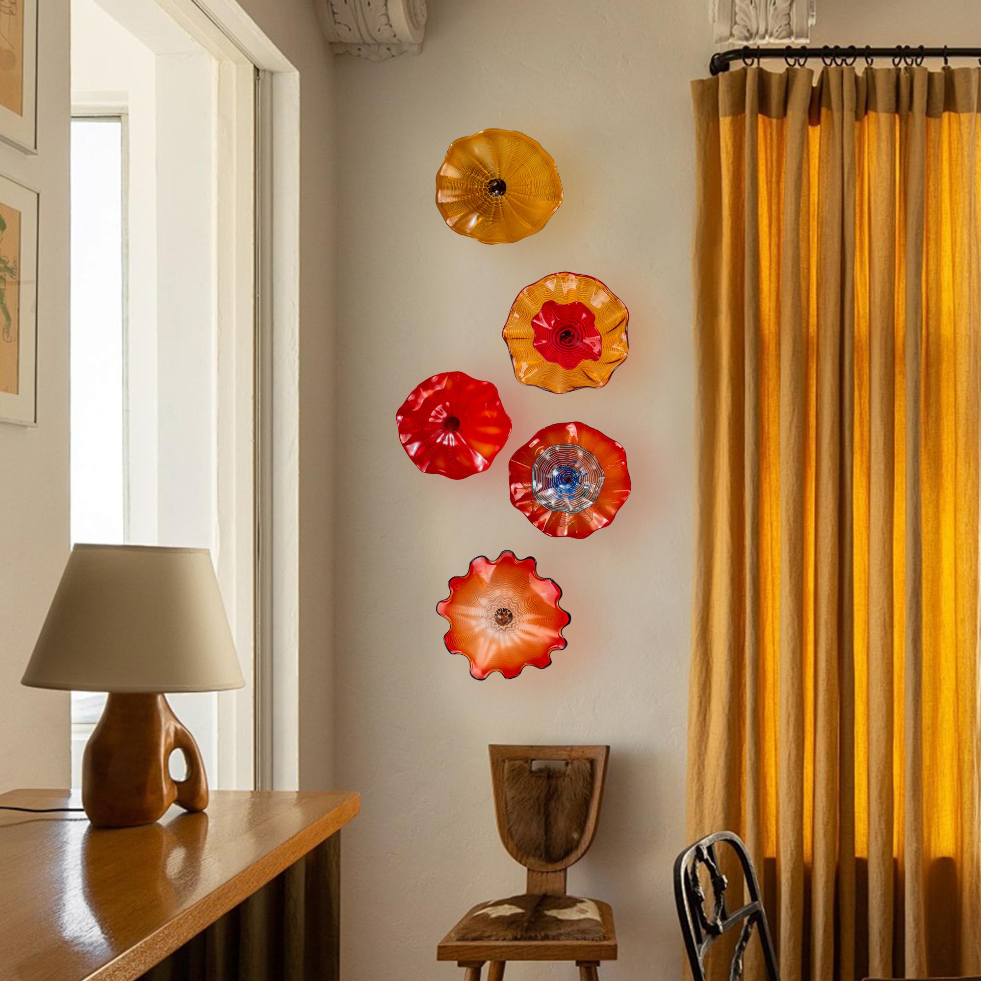 Hand Blown Glass Wall Designs