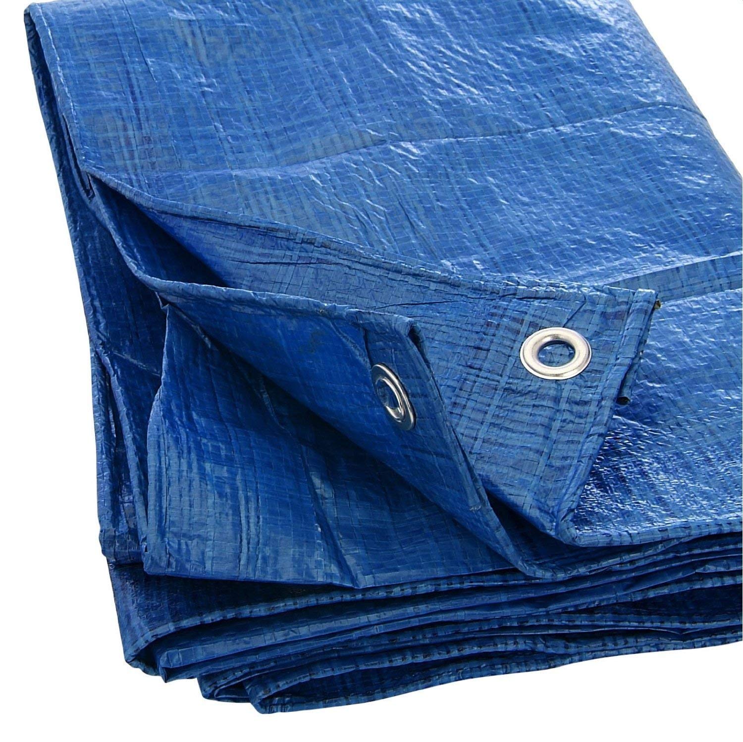 Amazon.com: Tarp Cover Blue, 2-Pack Heavy Duty Waterproof, Great for ...