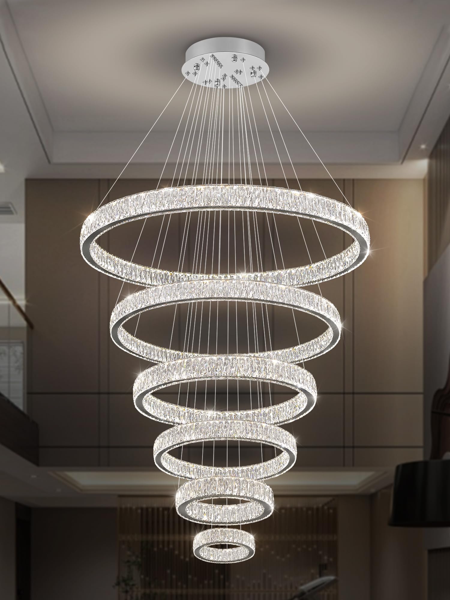 Extra Large Contemporary Chandeliers Campobasso 33 Light Extra Large