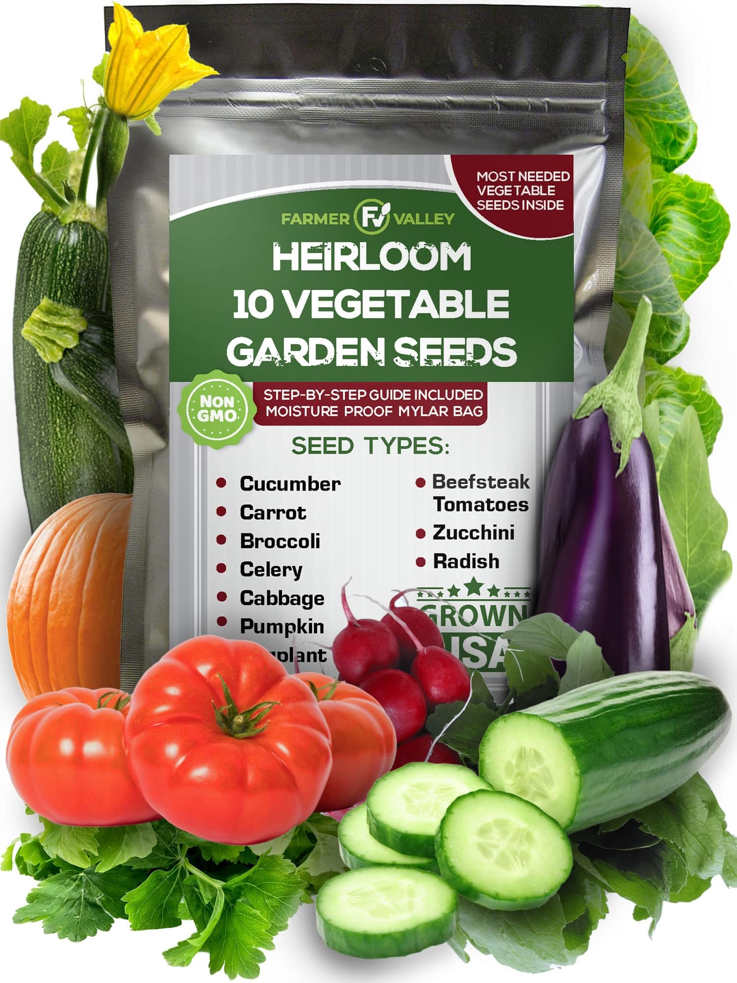 Amazon.com : 30 Assorted Packages of Vegetable Seeds, 15+ Varieties ...