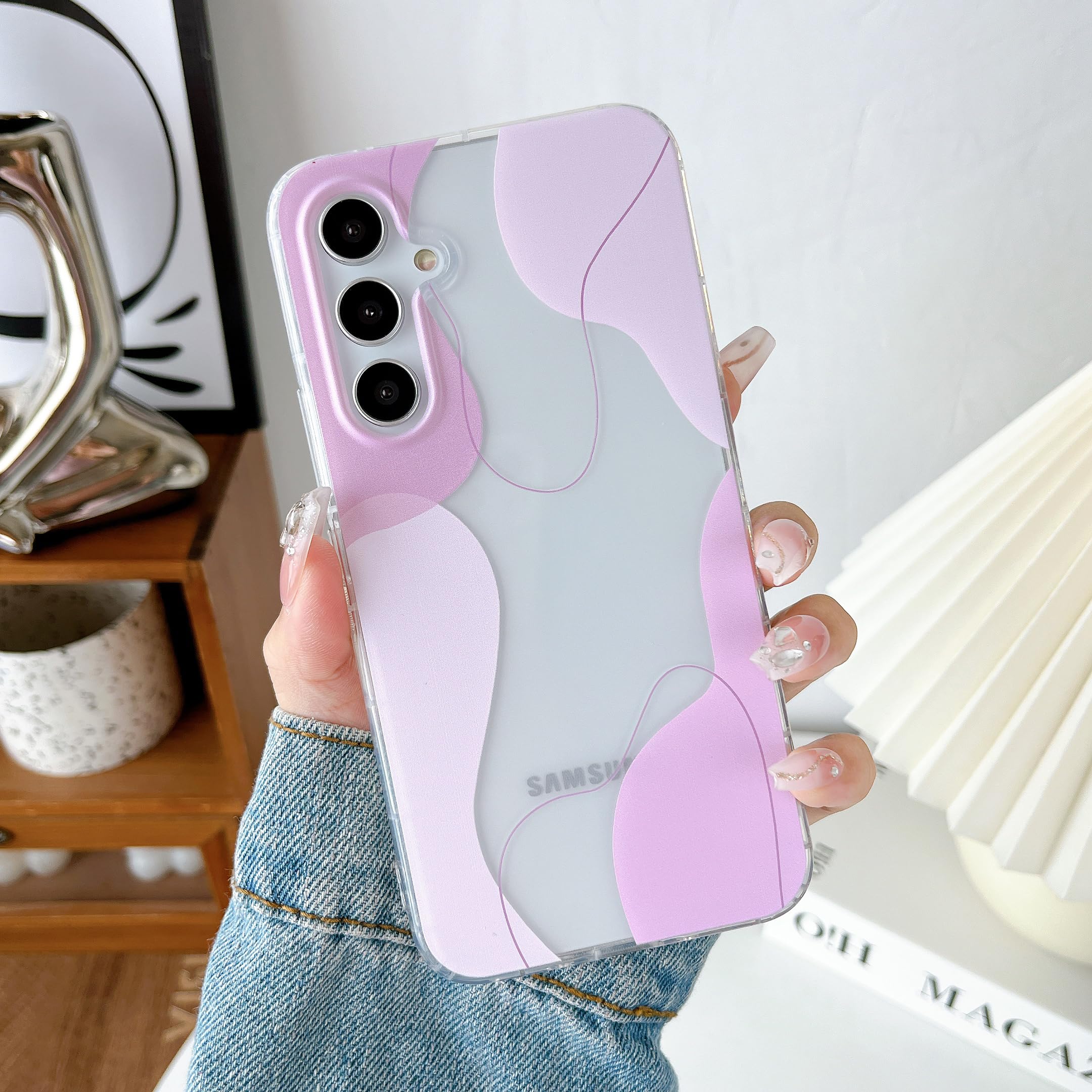 Amazon.com: DEFBSC Compatible with Samsung Galaxy A15 4G/5G Case, Soft Shaped Art Design with ...