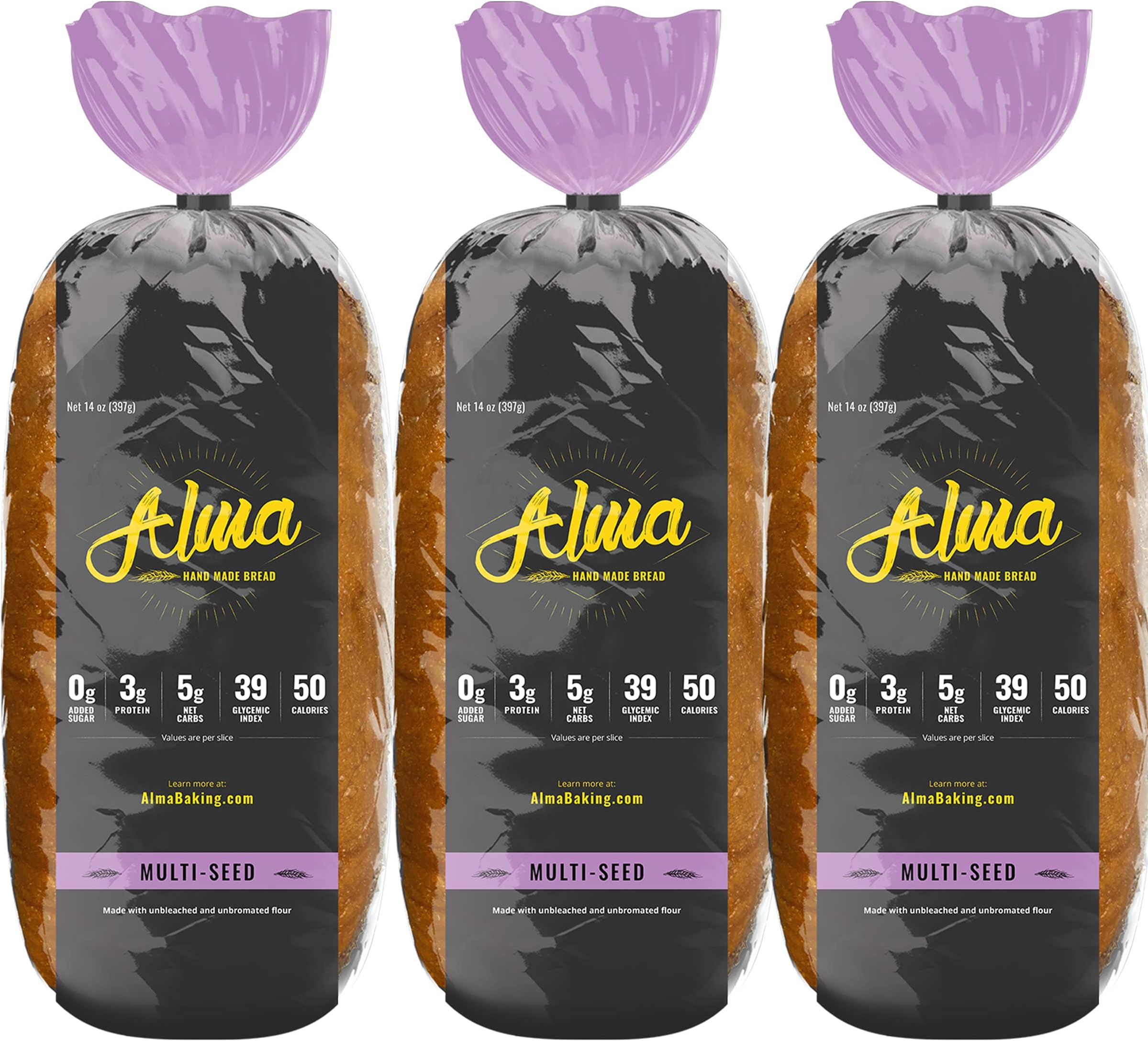 Amazon.com: Hero Seeded Bread — Delicious Bread with 1g Net Carb, 0g ...