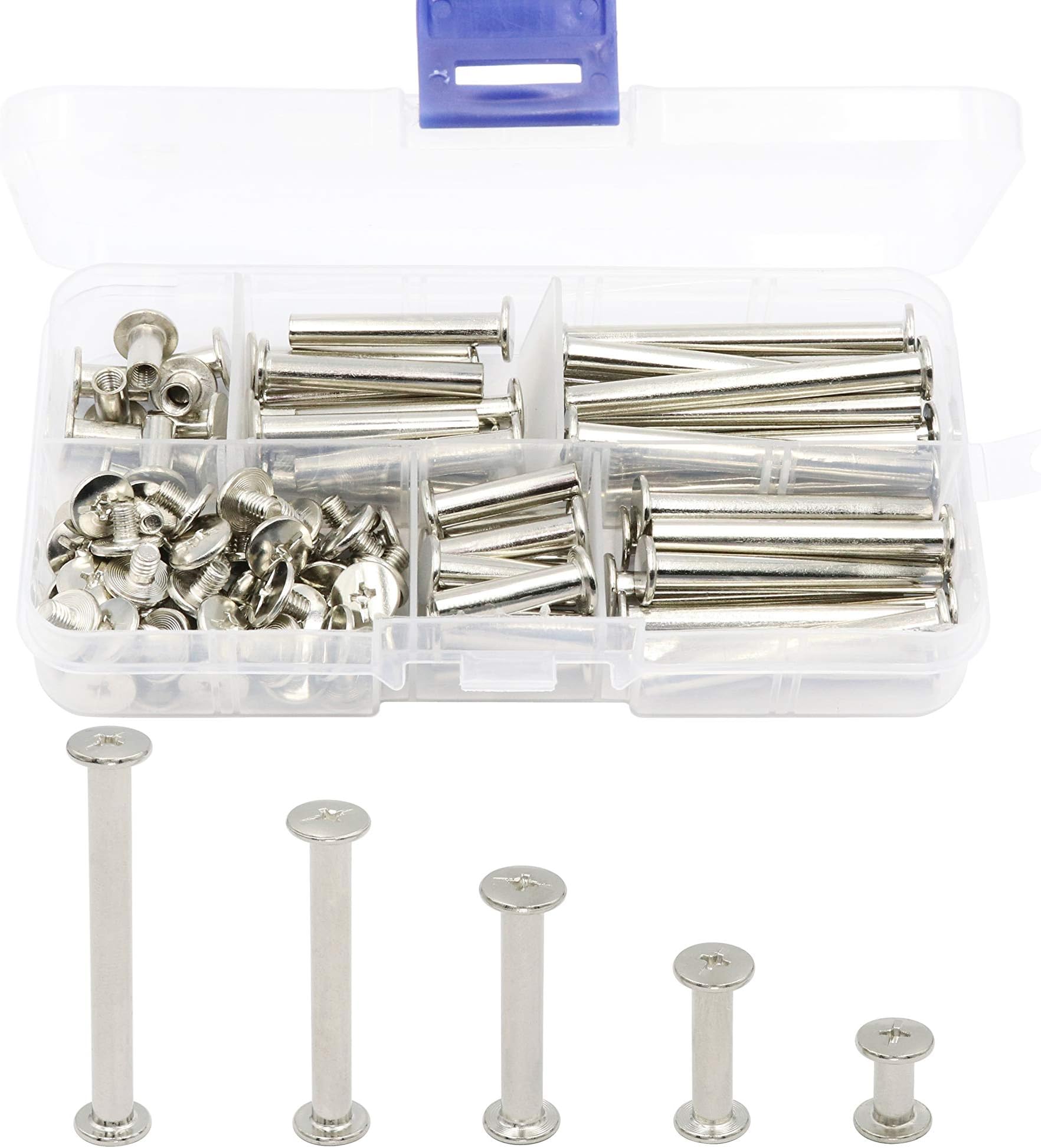 Amazon.com : TruBind Aluminum Chicago Screw and Post Sets | 7/8 inch ...