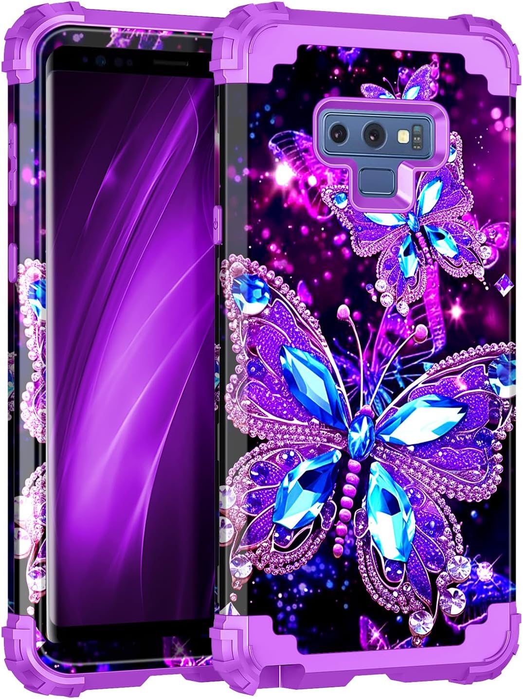 Amazon.com: IKAZZ for Galaxy Note 9 Case,Dual Layer Soft Flexible TPU ...