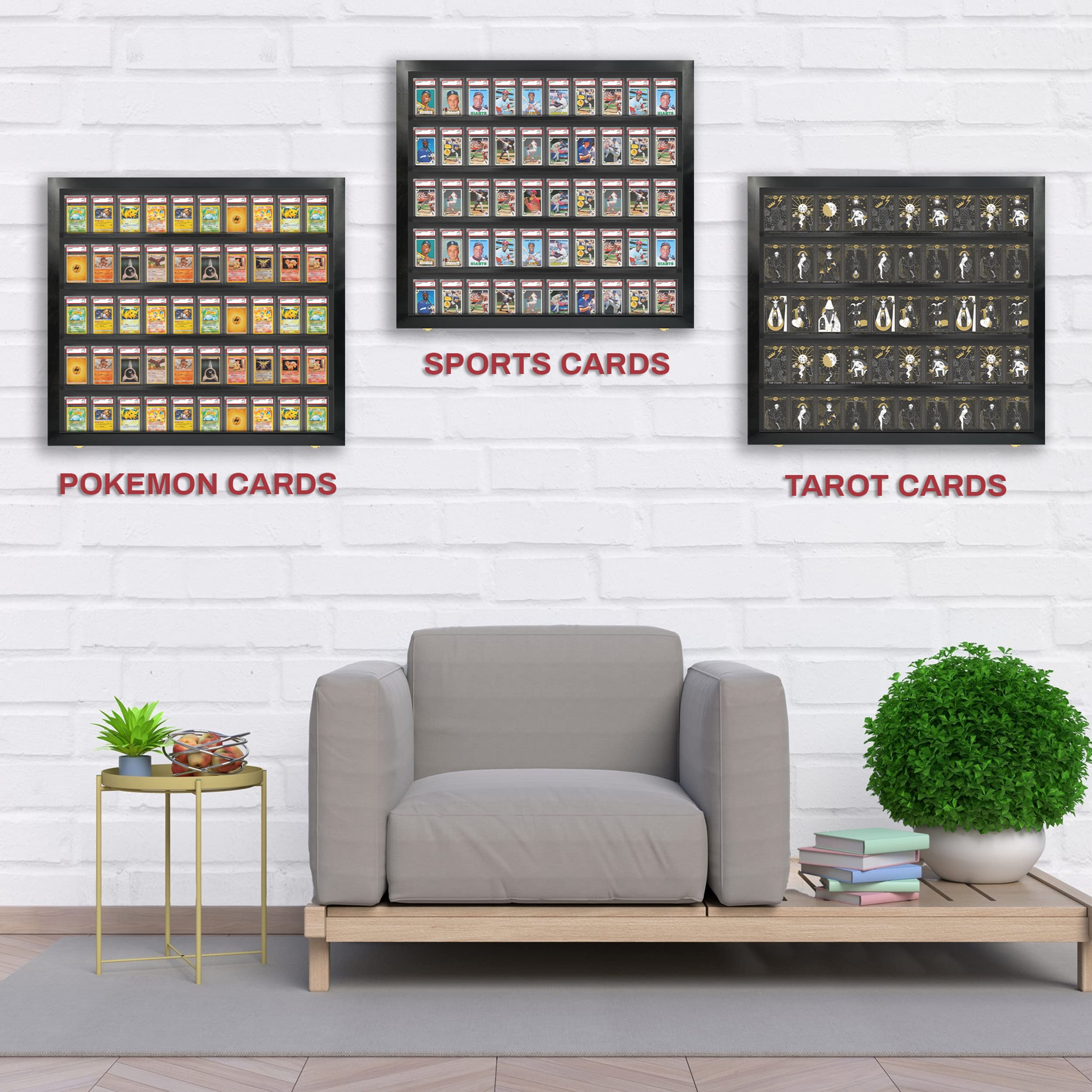 Snapklik.com : PENNZONI Baseball Card Display Case - 50 Graded Sports ...