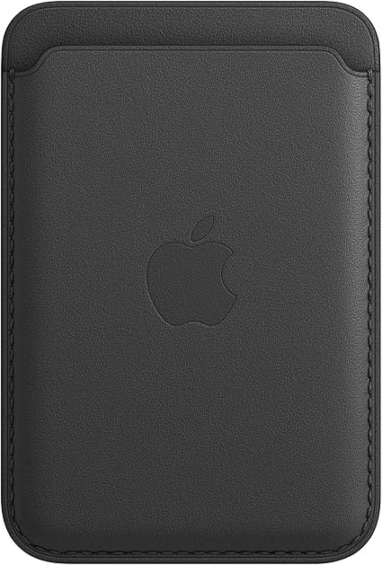 Apple Leather Wallet with MagSafe (for iPhone) - Black : Amazon.co.uk ...