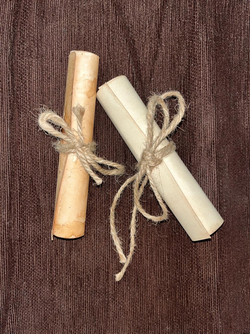 Vintage Blank Paper Scrolls Wrapper with Jute String for Extra Vintage ...