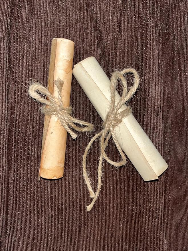 Vintage Blank Paper Scrolls Wrapper with Jute String for Extra Vintage ...
