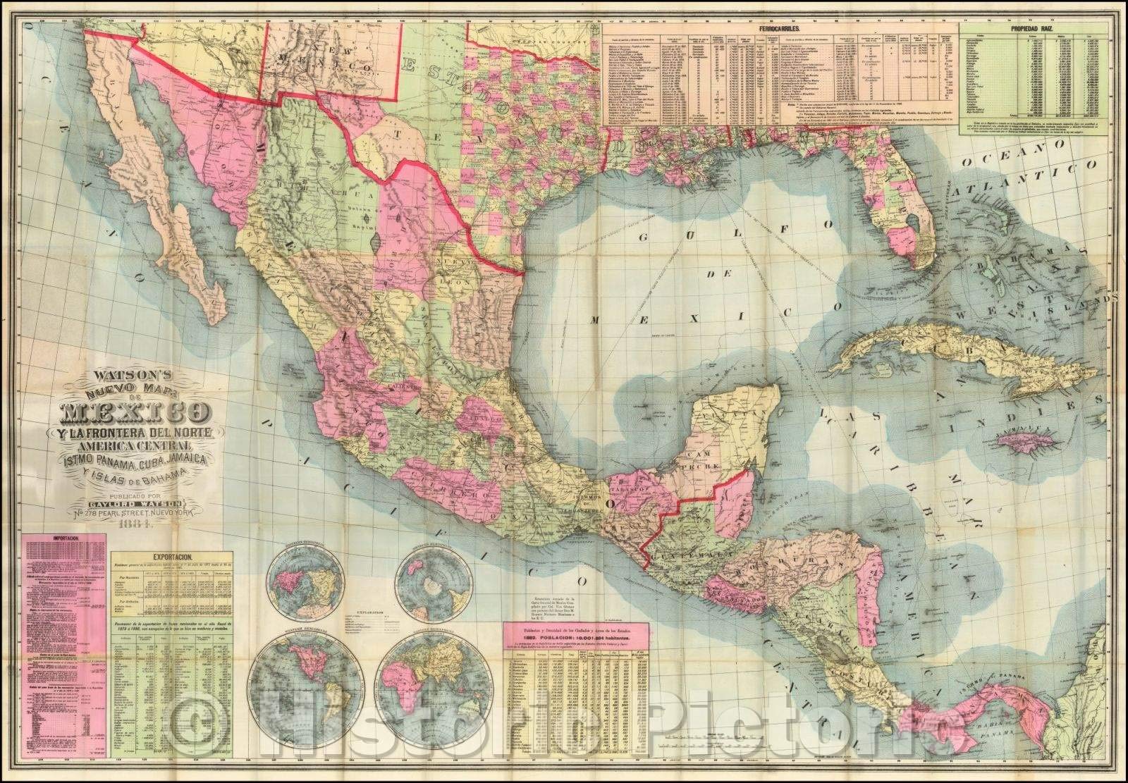 Buy Historic - Watson's Nuevo a de Mexico y La Frontera Del Norte ...