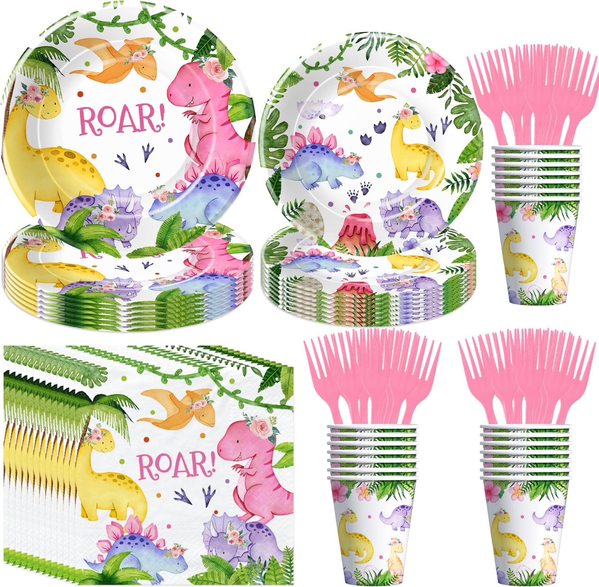 Amazon.com: Suhelkit Dinosaur Two Rex Birthday Decorations Boy ...