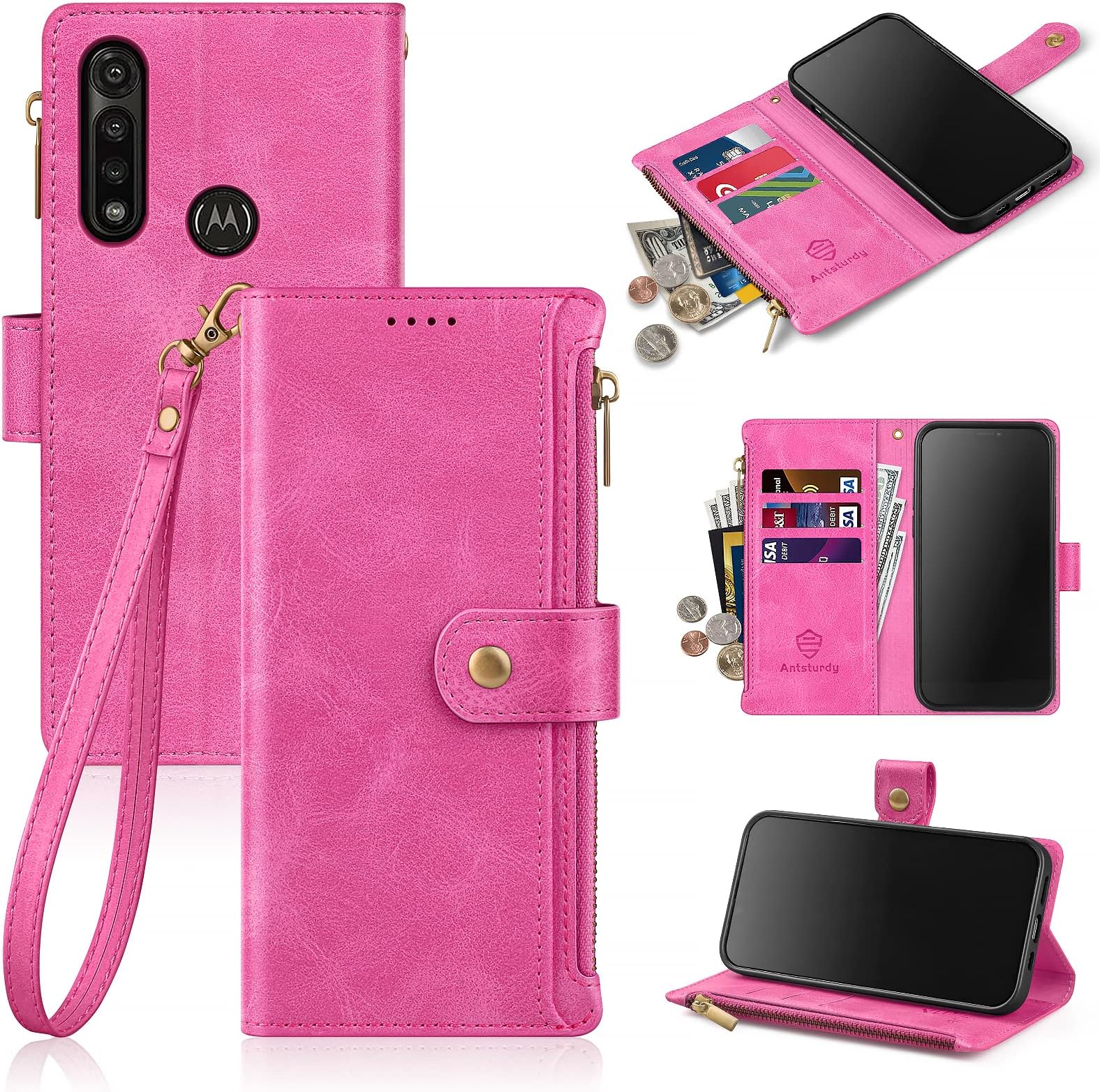 Amazon.com: Antsturdy for Motorola Moto G Power 5G 2024 Wallet case ...