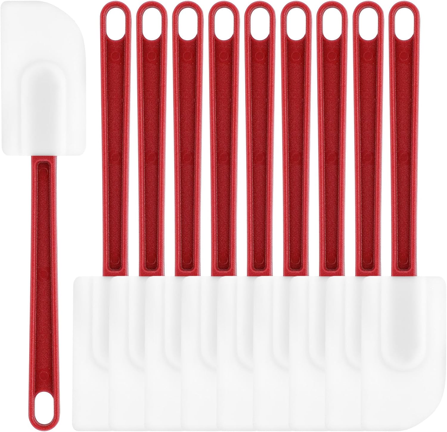 Amazon.com: cobee 10 Pcs Silicone Spatulas Set, 500°F Heat-Resistant ...