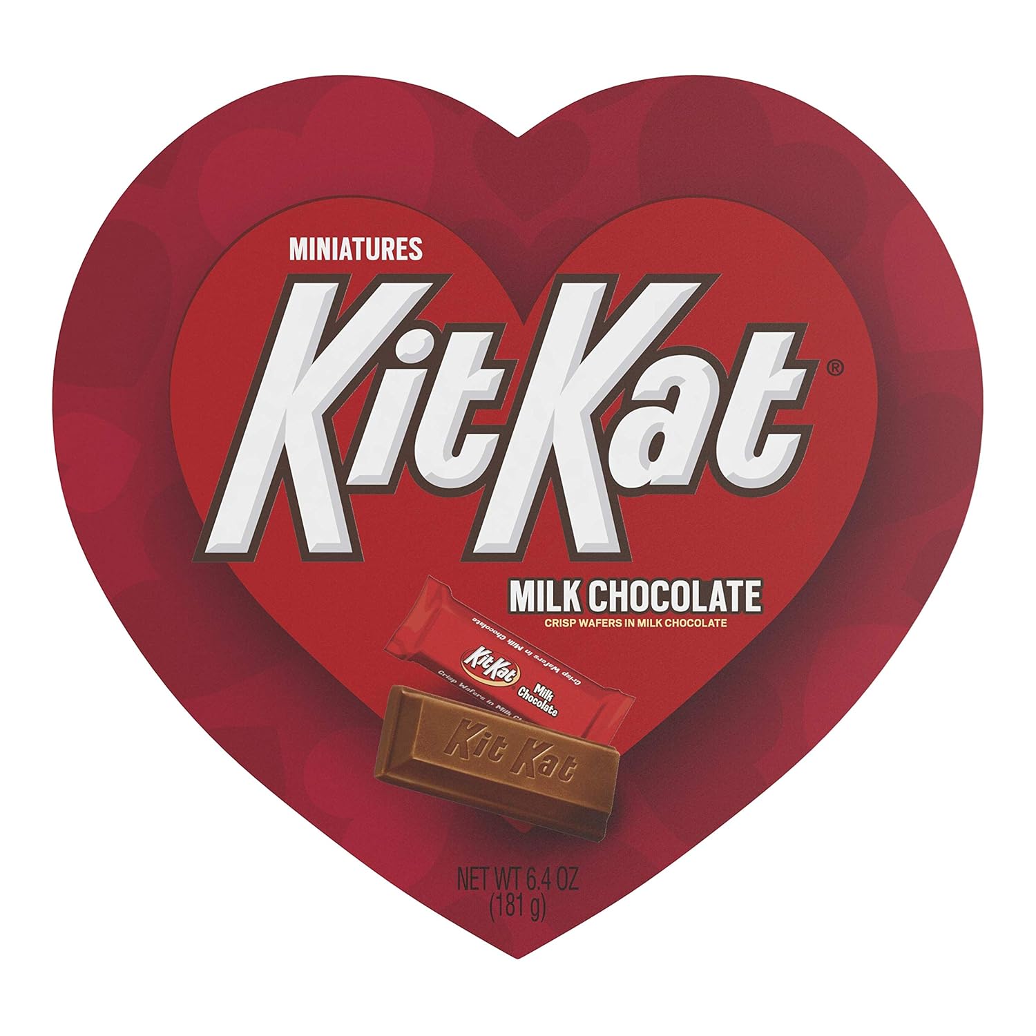 Amazon.com : Kit Kat, Chocolate Wafer Miniatures Candy Valentine's ...