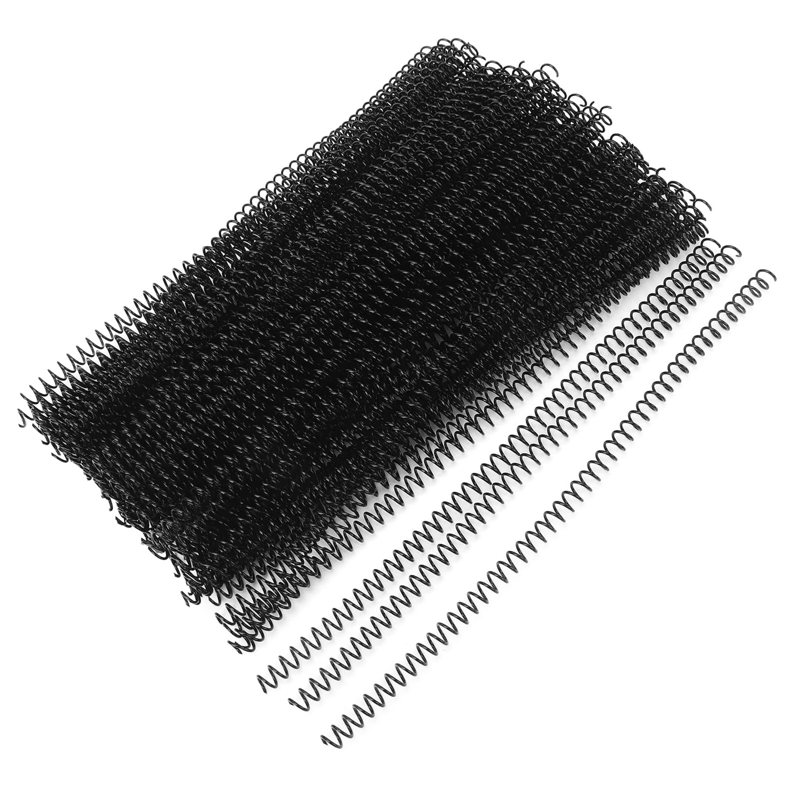 Coil Binding Machine 4 Ring Binder Black Spiral Binding Coils, Plastic ...