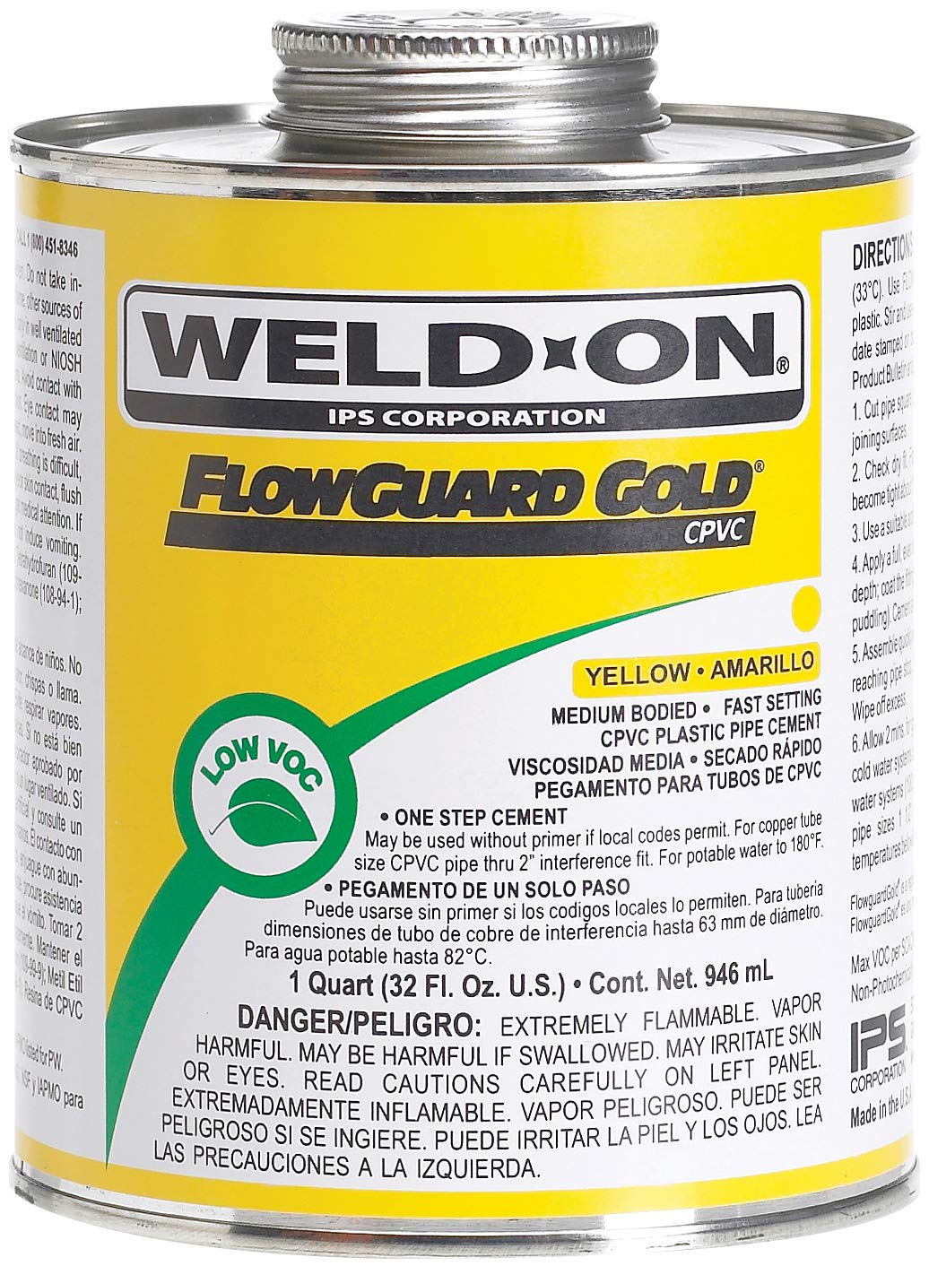 Snapklik.com : Weld-On 11026 FlowGuard Gold CPVC Medium-Bodied High ...