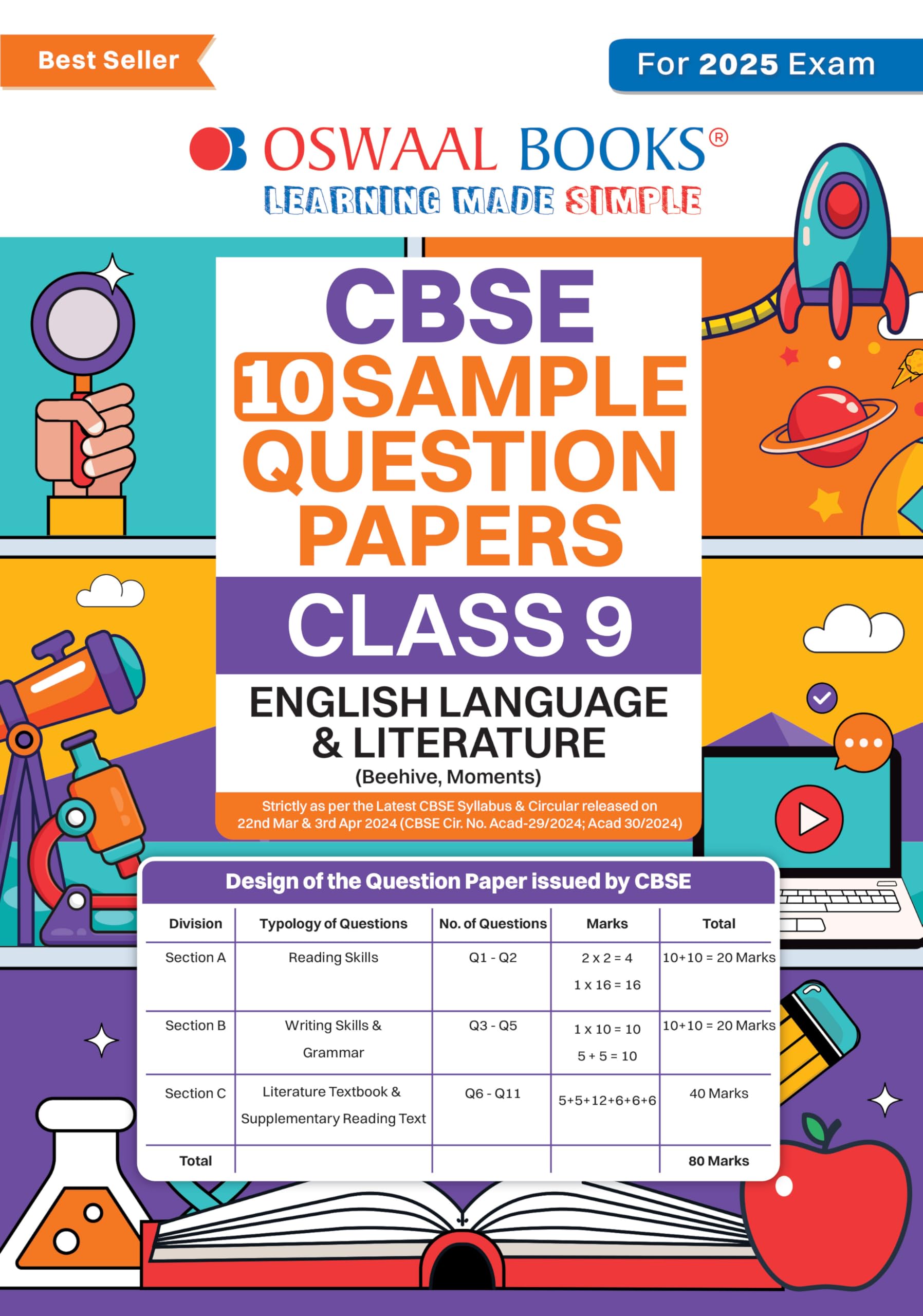 Oswaal CBSE Sample Question Papers Class 9 English Language and ...
