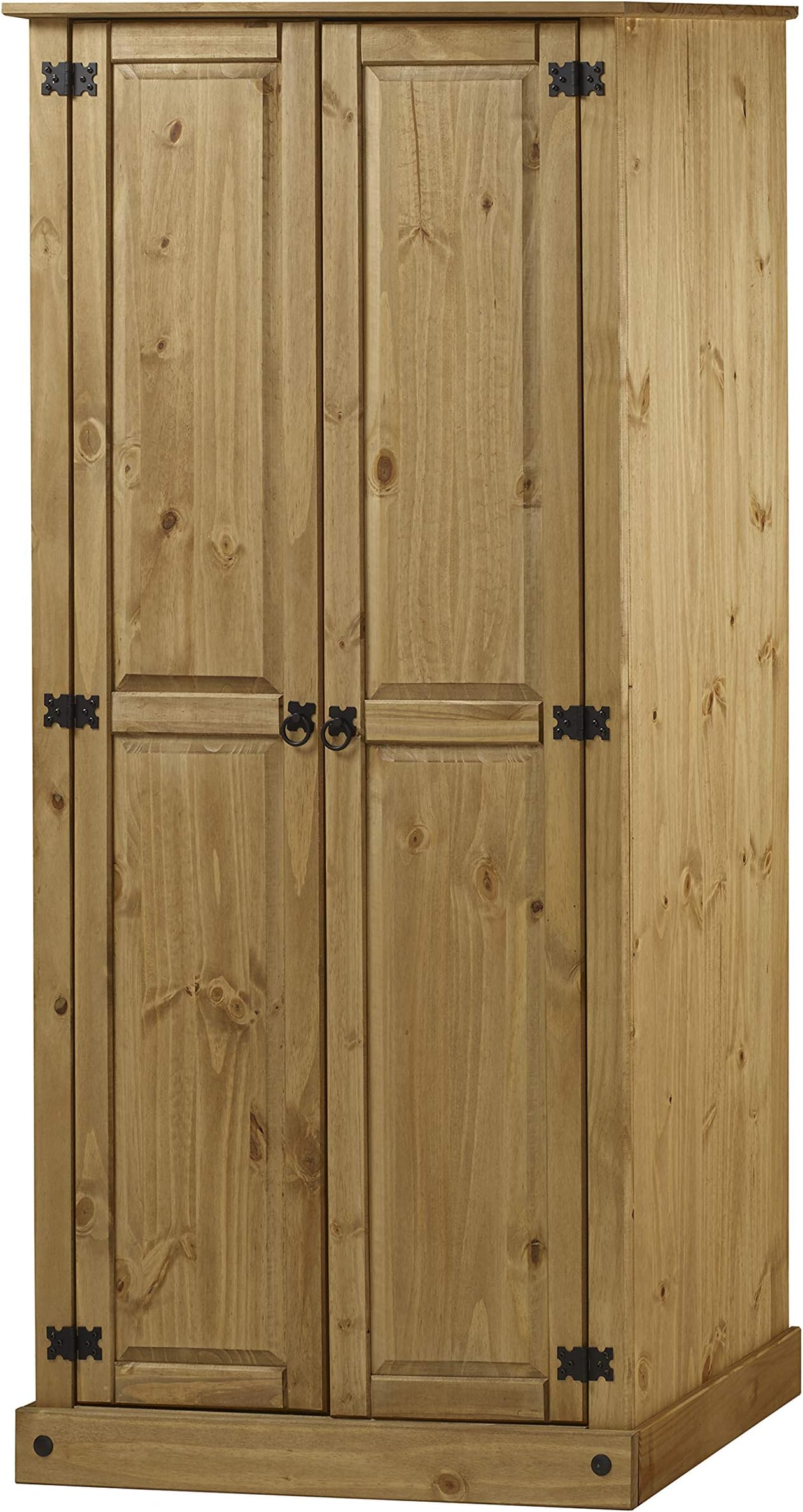 Corona 1 Door 1 Drawer Arch Top Wardrobe Solid Pine Storage Bedroom ...