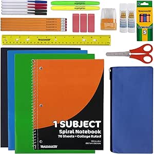 Amazon.com: School Supplies Kit for Girls, Boys Back to School Supplies ...