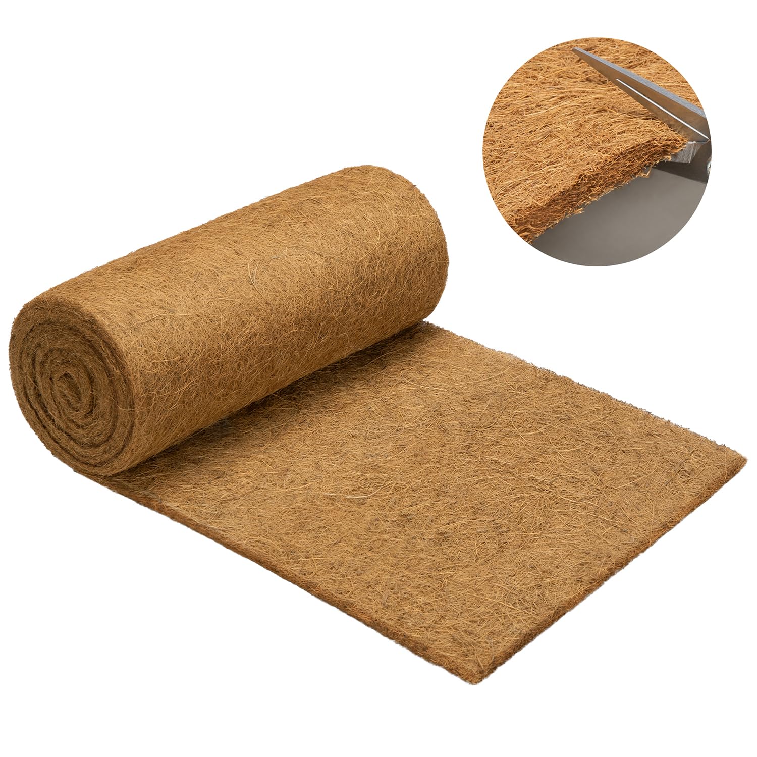 Amazon.com: VIVOSUN Coco Liner Roll 16x120 inch, Natural Coconut Mat ...