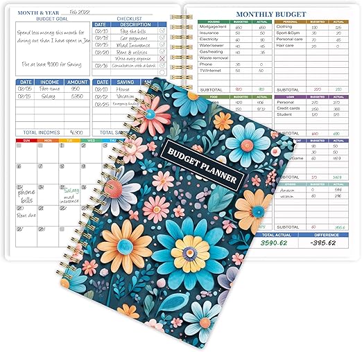 Budget Planner - Monthly Finance Organizer with Expense Tracker ...