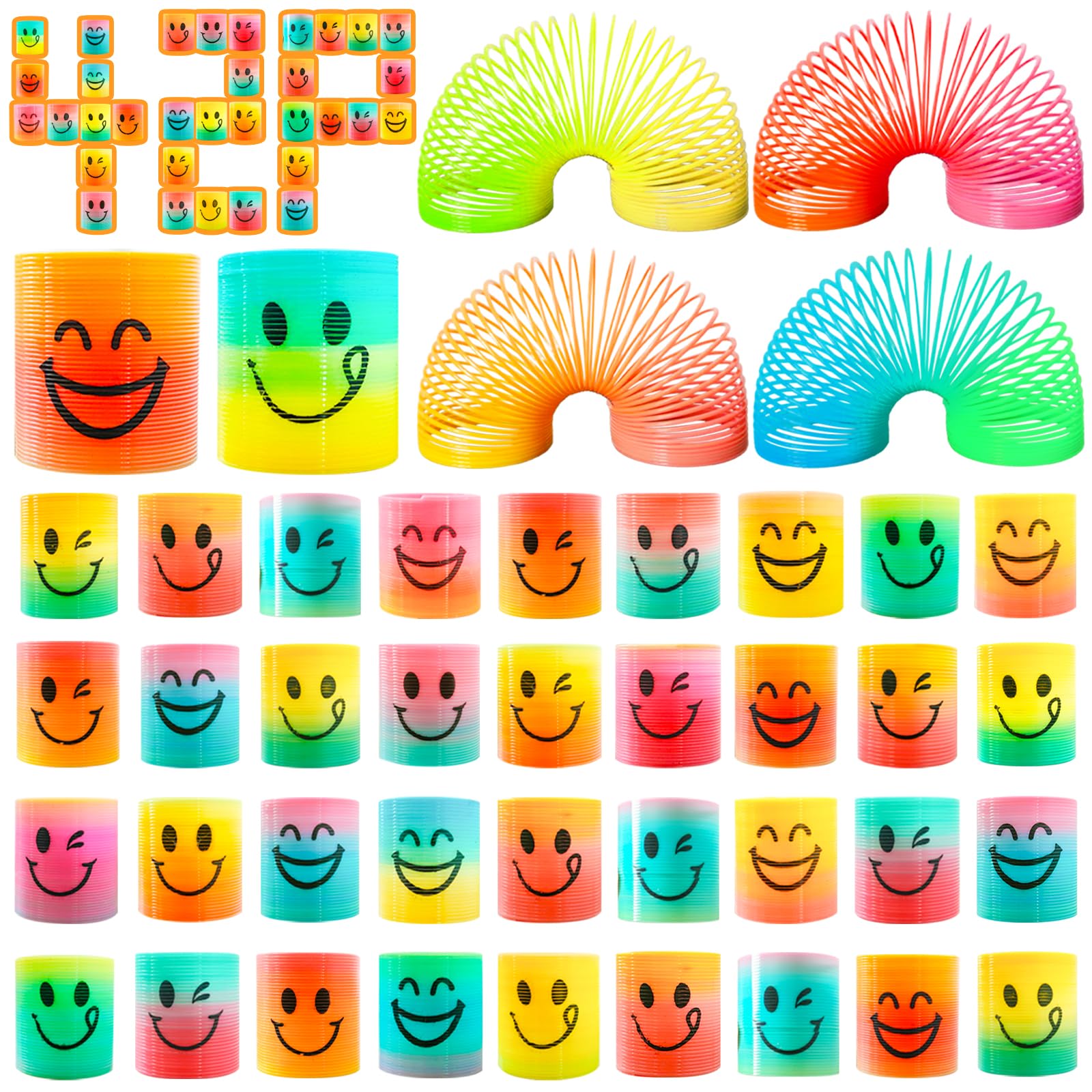 Amazon.com: 42 Pack Mini Spring Party Favors Toys Magic Fidget Stress ...