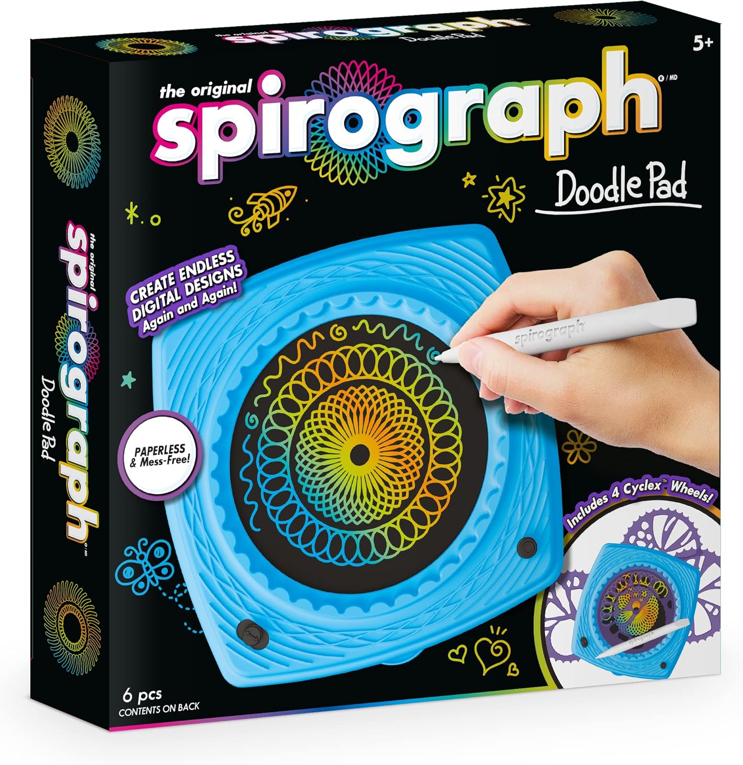 Spirograph Electronic Doodle Pad, Black : Amazon.co.uk: Toys & Games