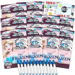 Amazon.com: Disney Frozen Imagine Ink Coloring Book Set for Kids - 12 ...