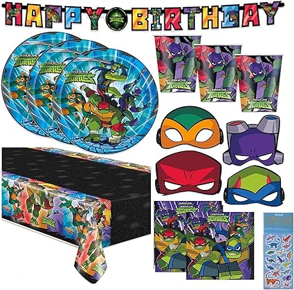 Amazon.com: Teenage Mutant Ninja Turtle Party Supplies Decorations for ...