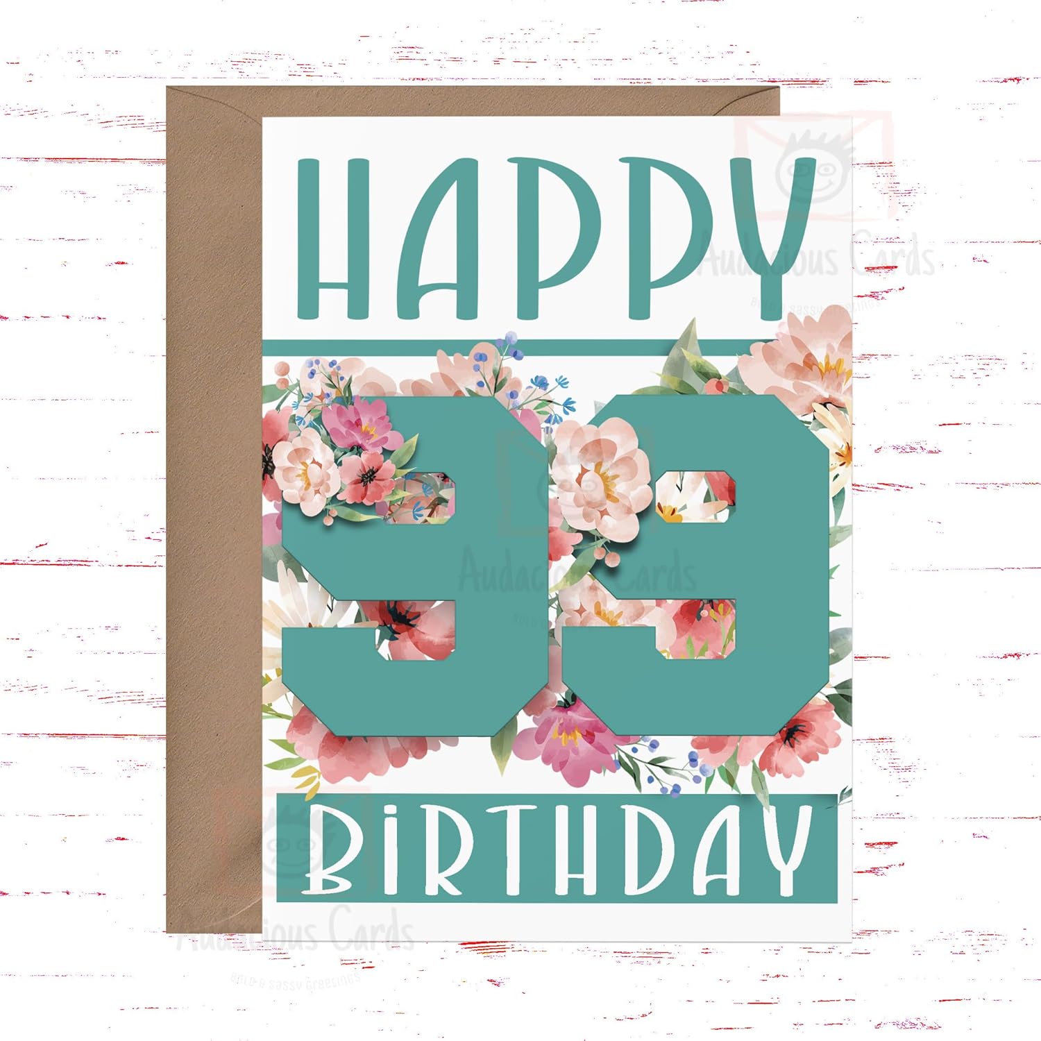 Amazon.com : Audacious Cards 99th Birthday Card for Her, Happy 99 ...