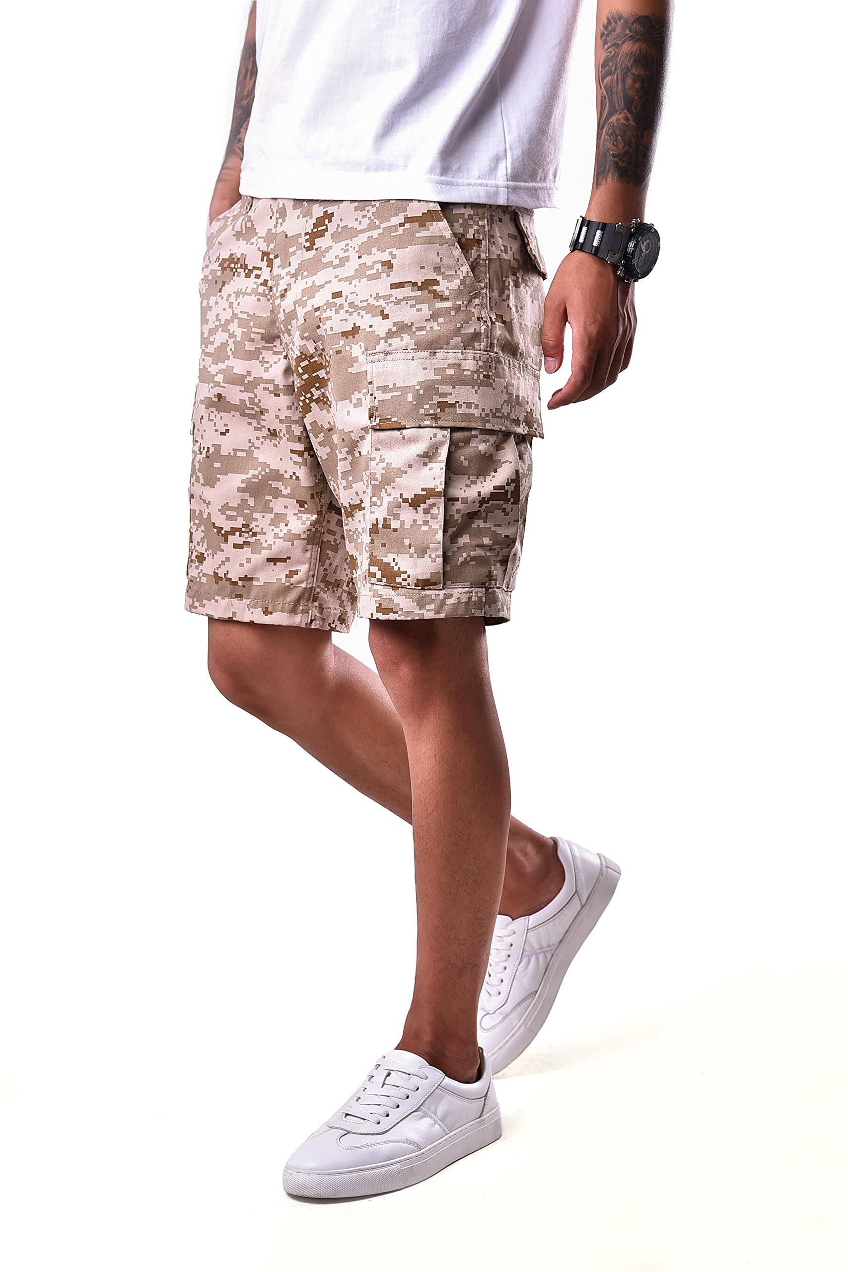 Snapklik.com : Backbone Mens Army Military Combat Camo BDU Shorts ...