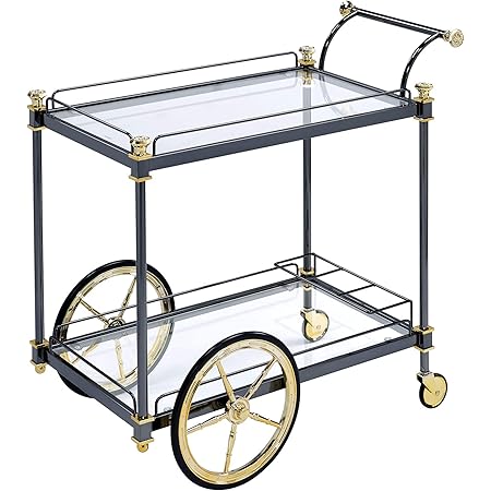 Amazon.com - Acme Cyrus Rectangular Glass Top Serving Cart with 2 ...