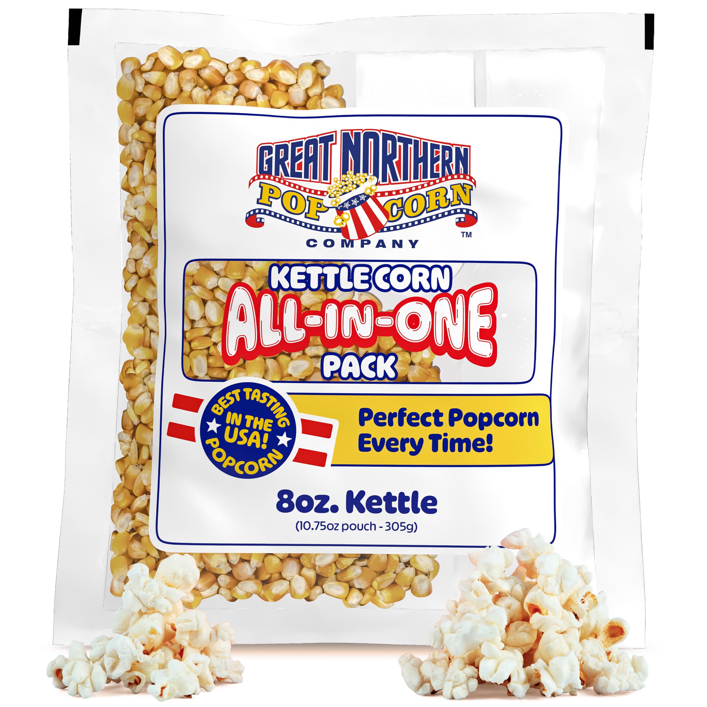 Amazon.com: Great Northern Popcorn 8oz Kettle Corn Popcorn Machine ...